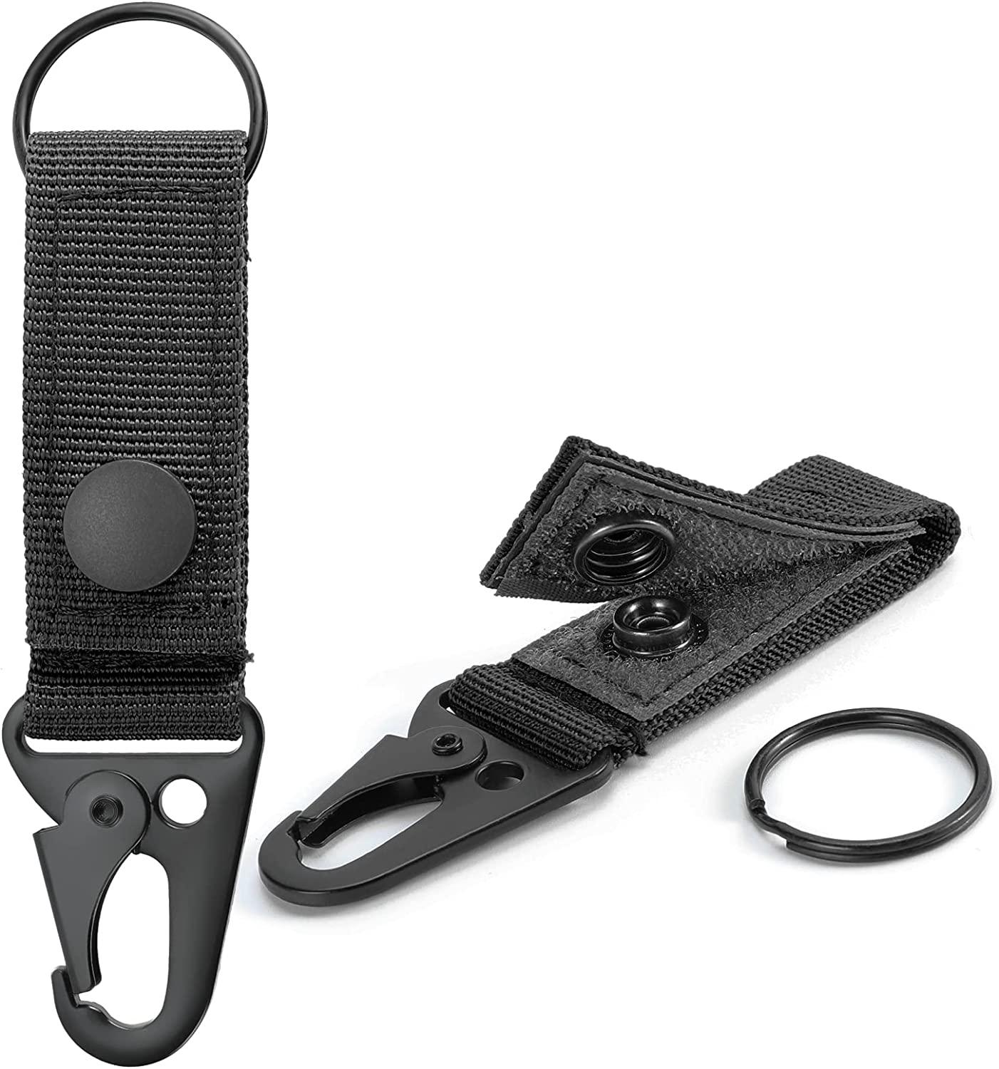 FRTKK Tactical Molle Key Ring Gear Key Keeper Nylon Belt Keychain Molle ...