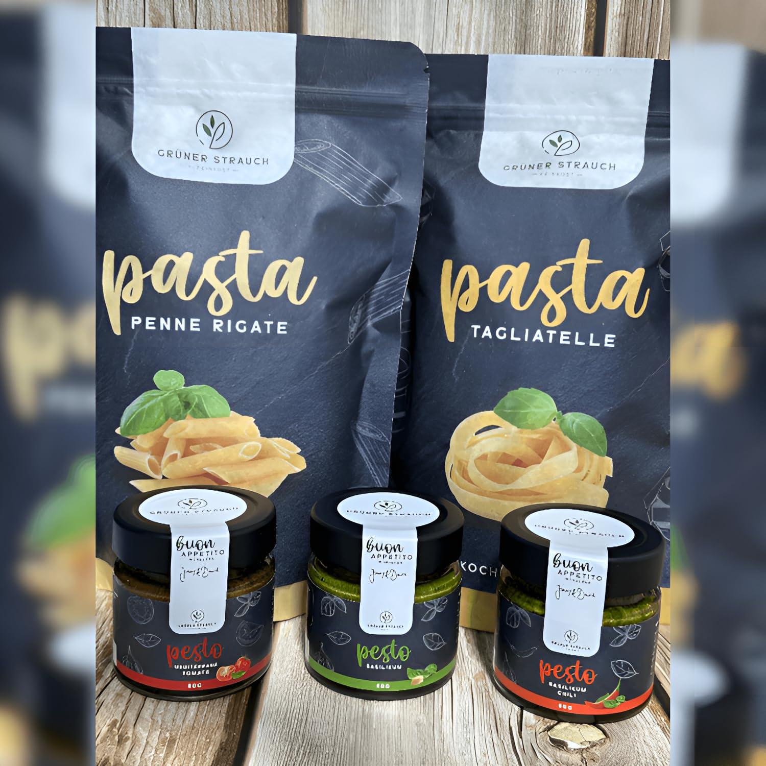 Pesto Pasta Connoisseur Set | 3 Authentic Pestos & 2 Premium Pastas ...