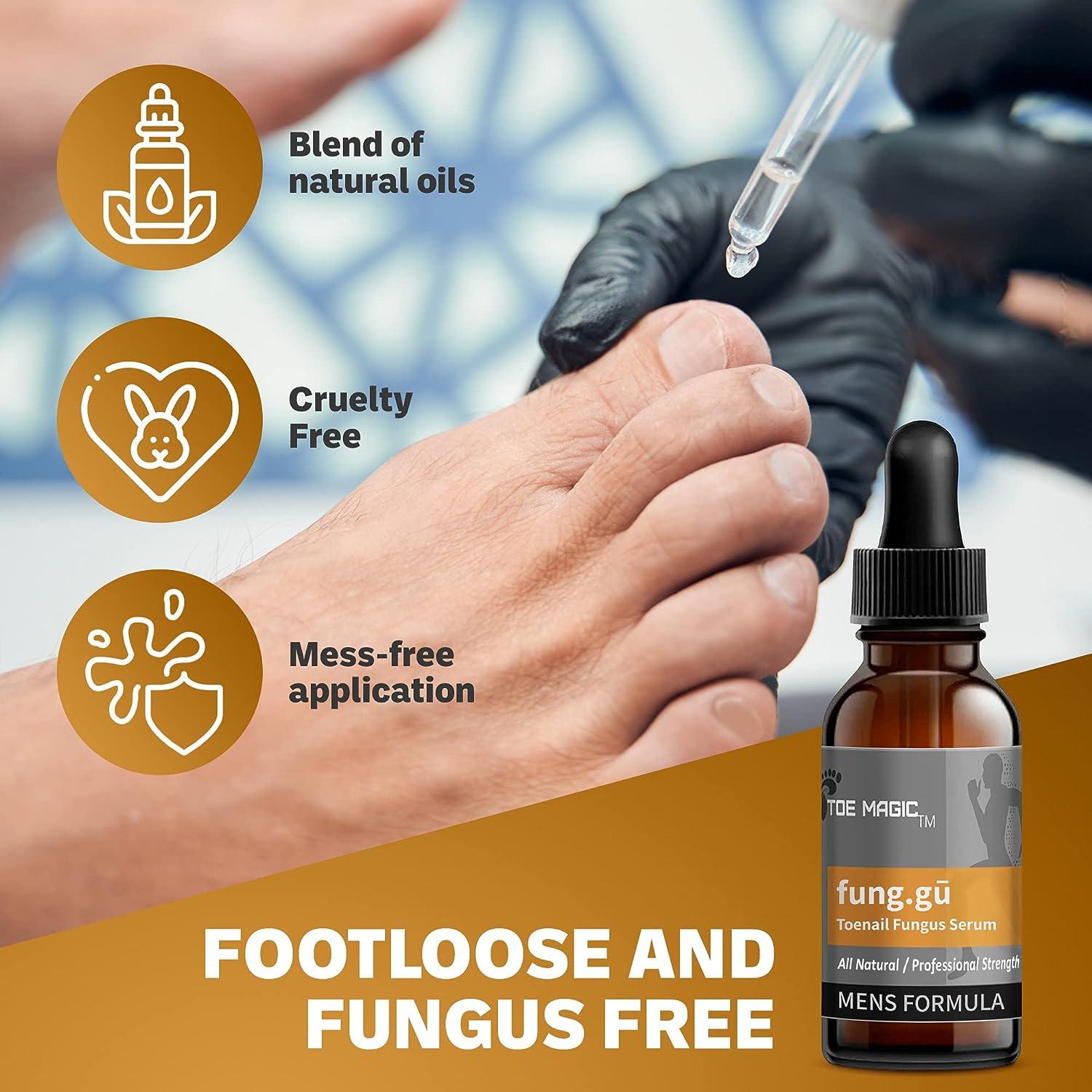 Toe Magic Men's Toenail Fungus Serum | Repair & Renew Damaged Nails ...