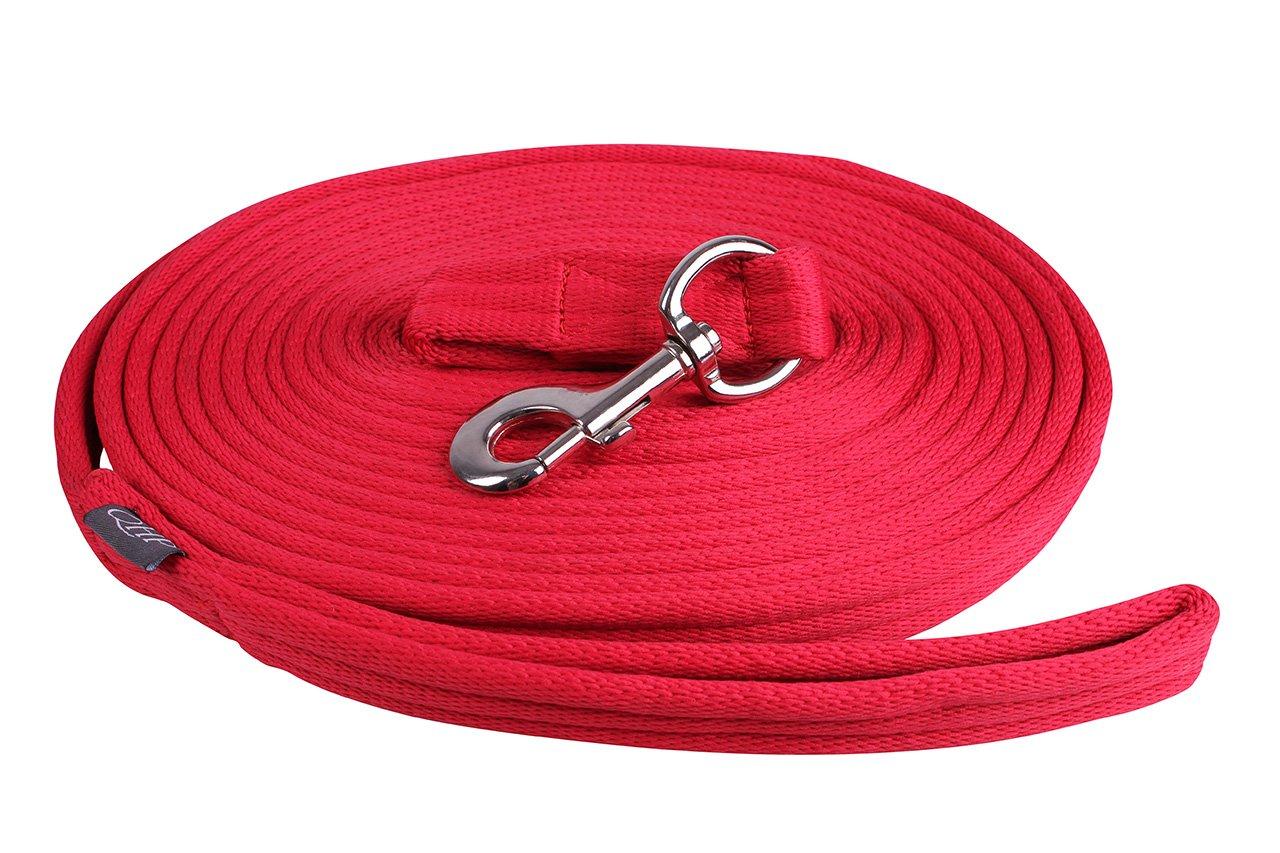 Lunging Line & Lead Rope QHP 8m - Red - Durable Lightweight 9 Colors ...