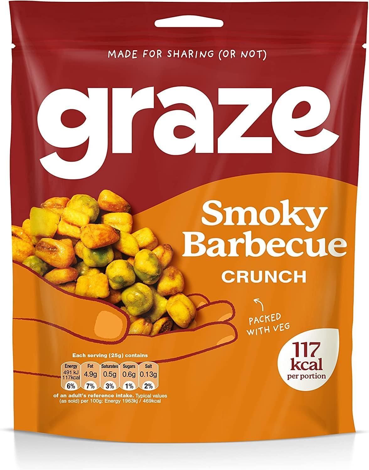 Graze Healthy Snacks - Smoky BBQ Crunch Mixed Sharing Snacks 100g ...
