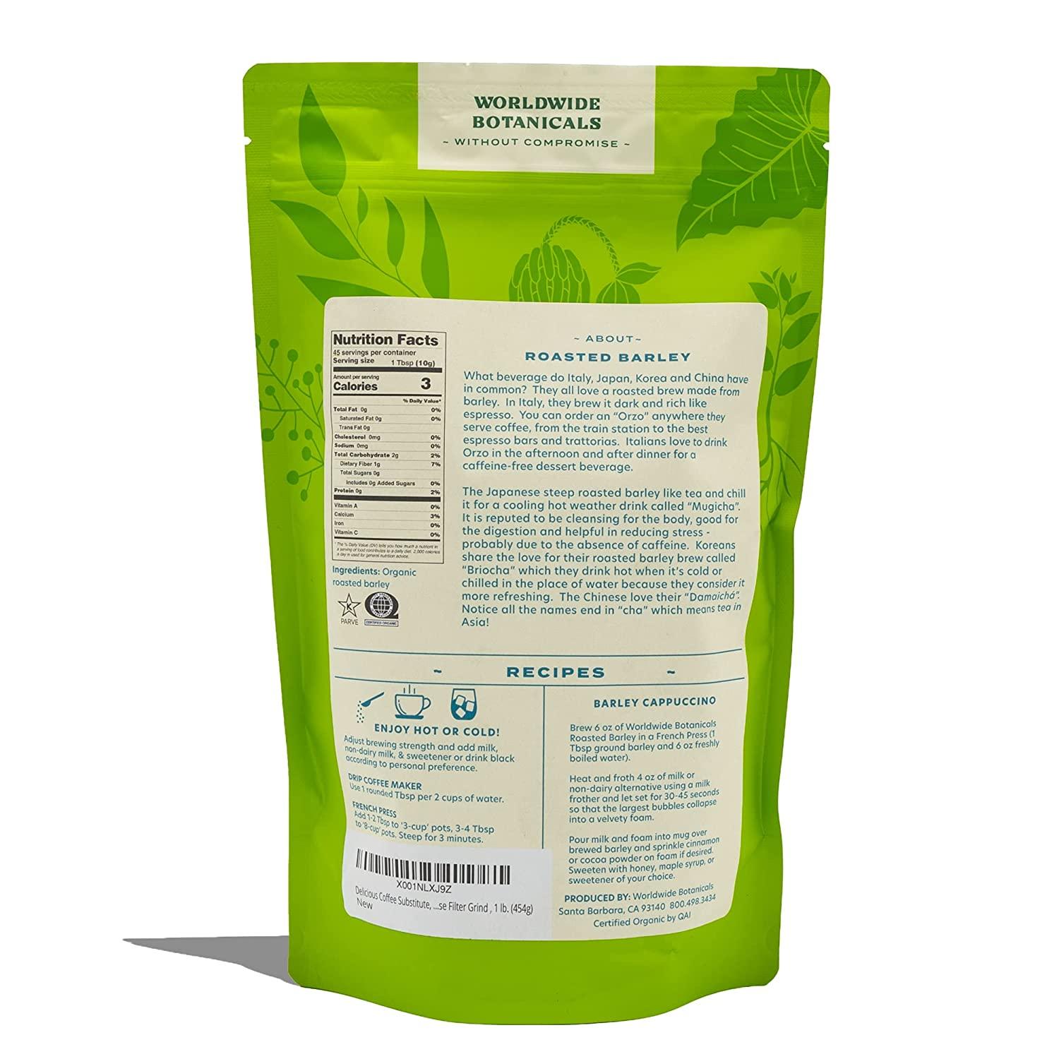 Worldwide Botanicals Organic Roasted Barley - Orzo Mugicha Boricha ...