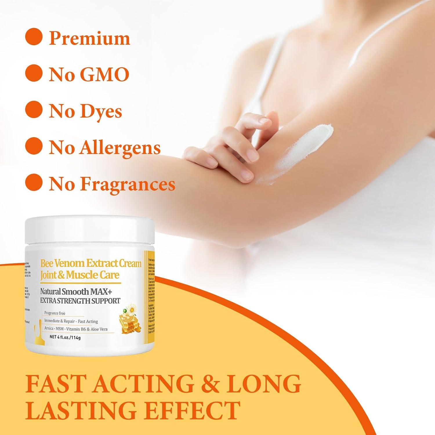 Max Strength Manuka Honey & Bee Venom Muscle Cream | Joint & Bone ...