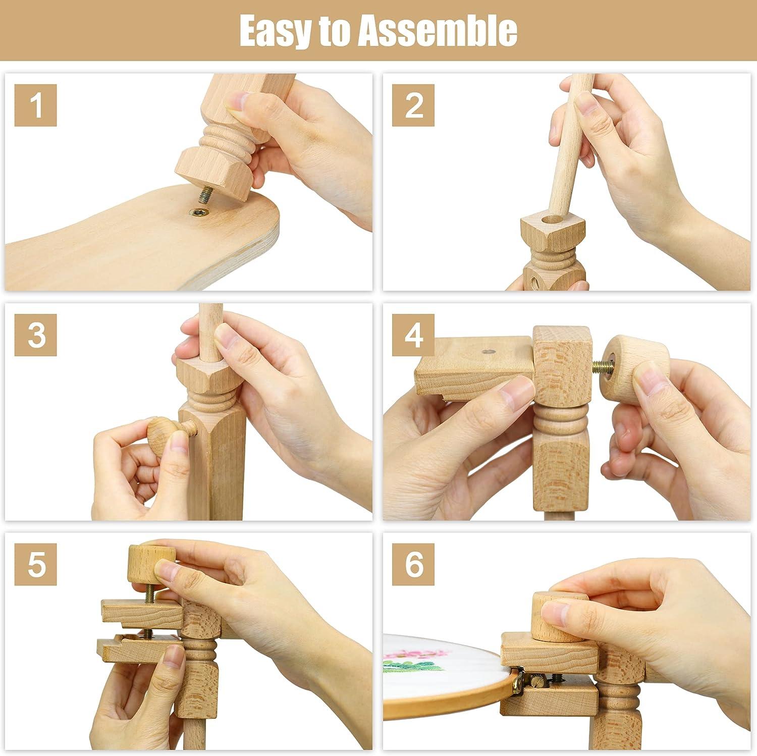 Adjustable Embroidery Stand Guofa Embroidery Hoop Stand Rotated Cross ...