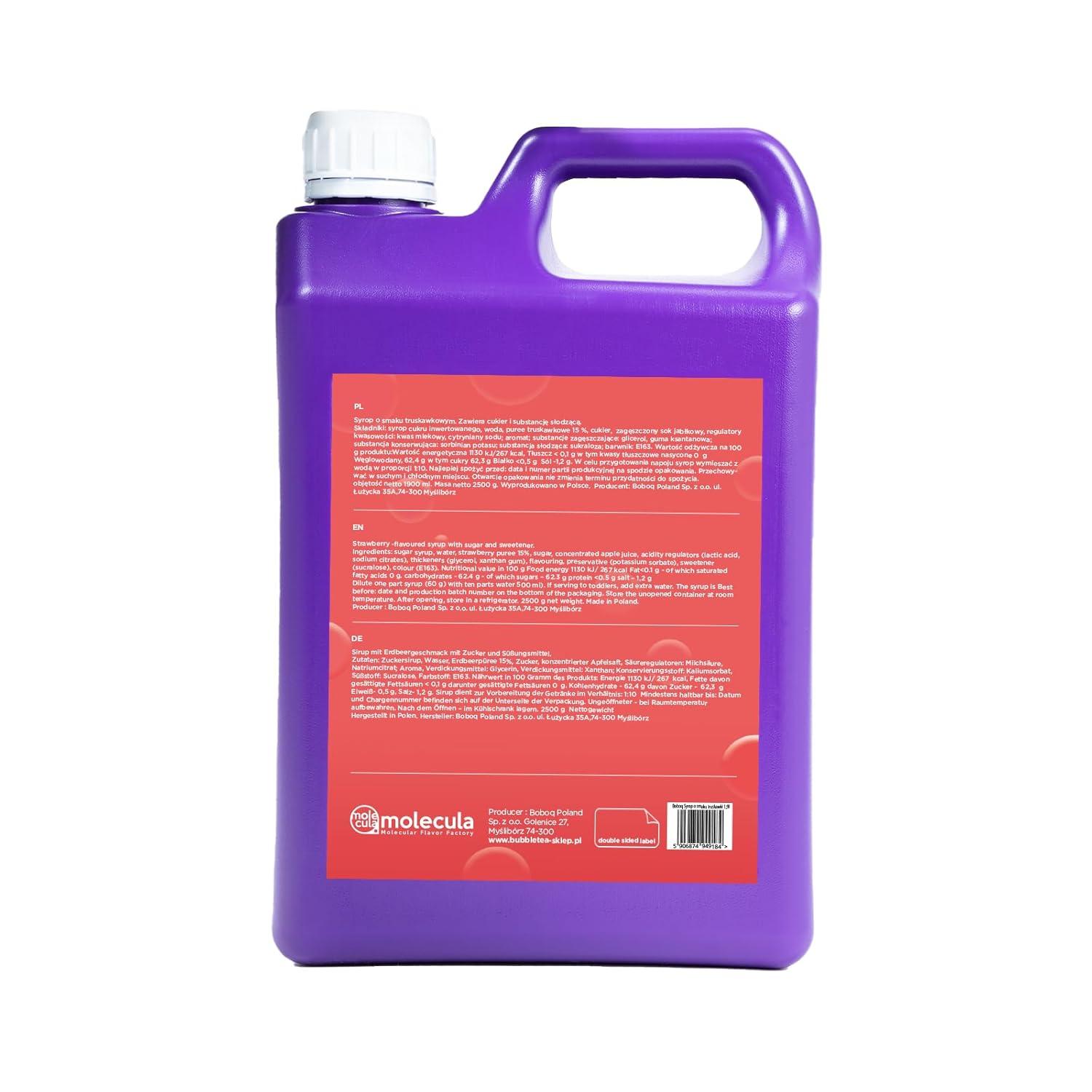 Buy Syrup BoboQ Fruits 2.5kg - Strawberry Flavor Bubble Tea Supplement ...
