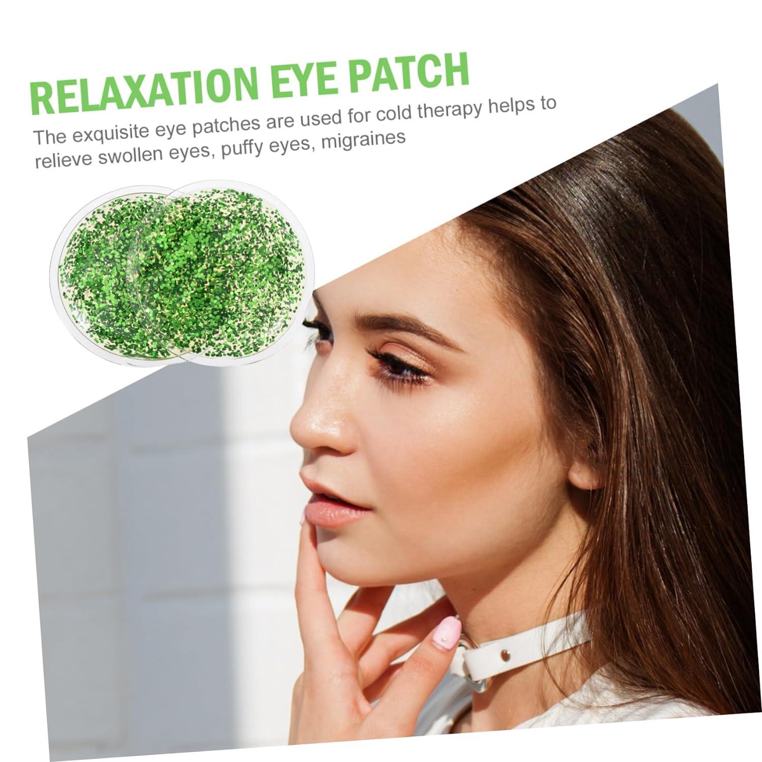 FRCOLOR 2pcs Eye Patch Ice Pack for Face and Breastmilk - Cooling Eye ...