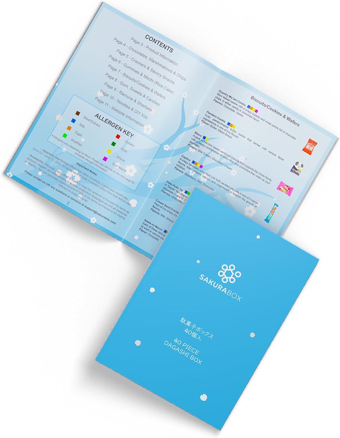 Sakura Box: 40 Piece Japanese Candy & Snacks Dagashi Set - Perfect Food ...