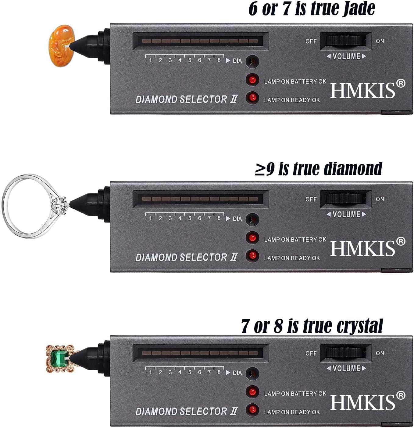 HMKIS Diamond Tester Pen + 60X Mini LED Magnifier | High Accuracy ...