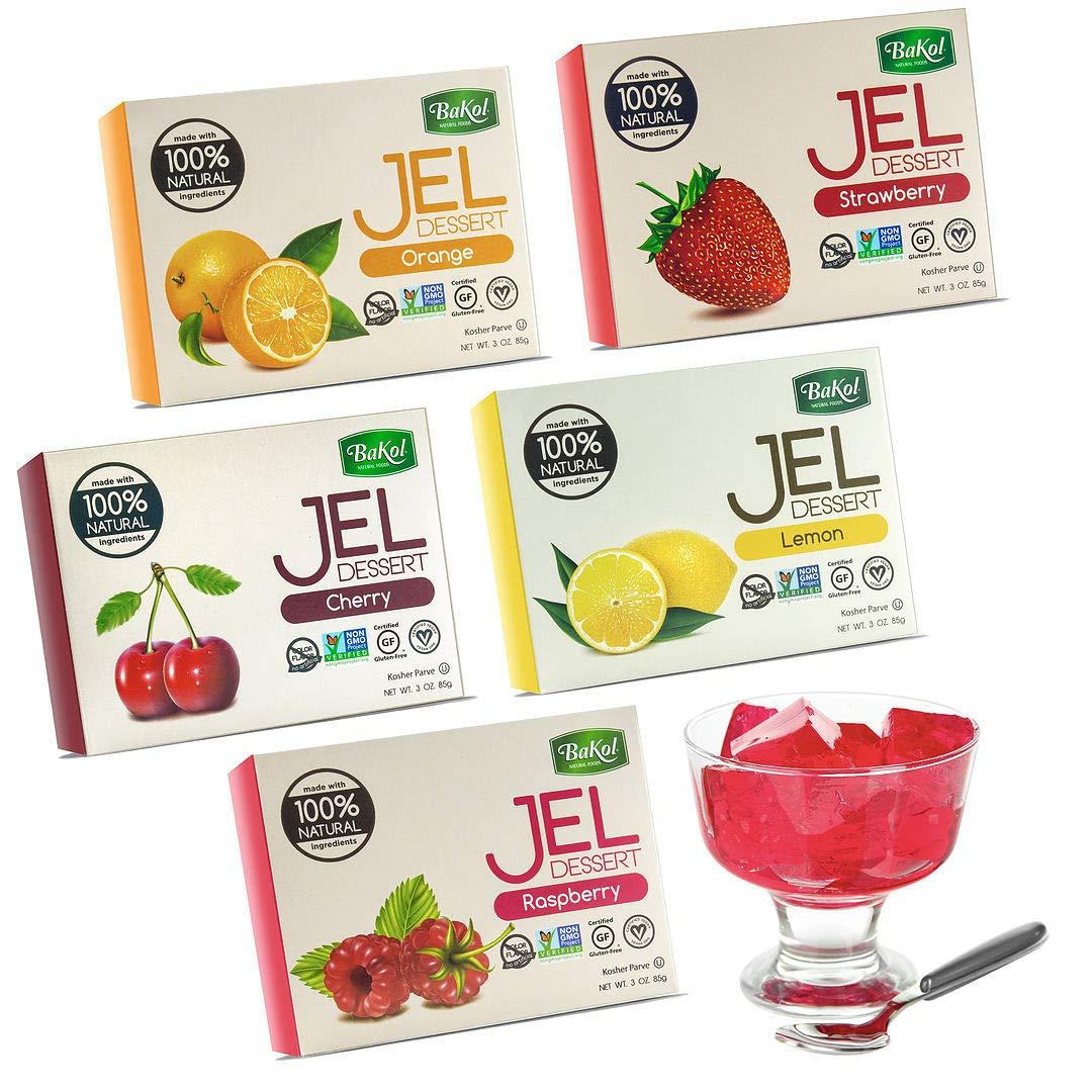 Bakol Jel Dessert Mix - All Natural Vegan, Kosher & Halal - Set of 6 ...