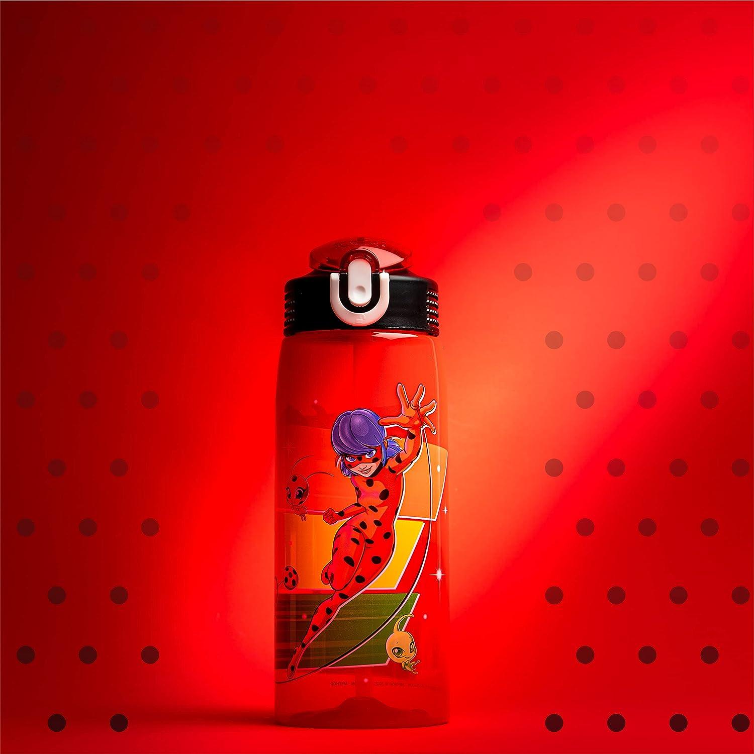 Zak Designs Miraculous Ladybug 25oz Water Bottle - Durable Plastic ...