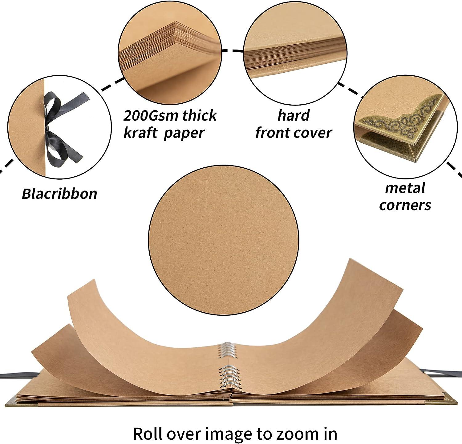 8x8 Inch DIY Scrapbook Album - Perfect for Wedding, Anniversary, and ...