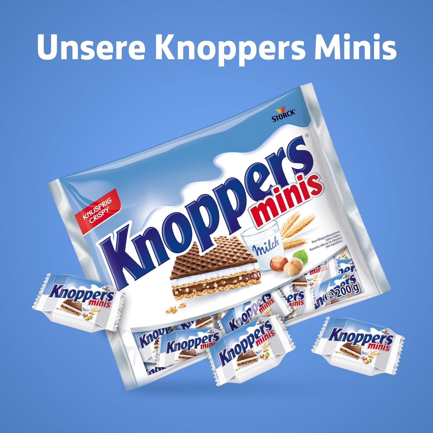 Buy Knoppers Minis - 12 x 200g | Delicious Wafer Slices with Milk ...