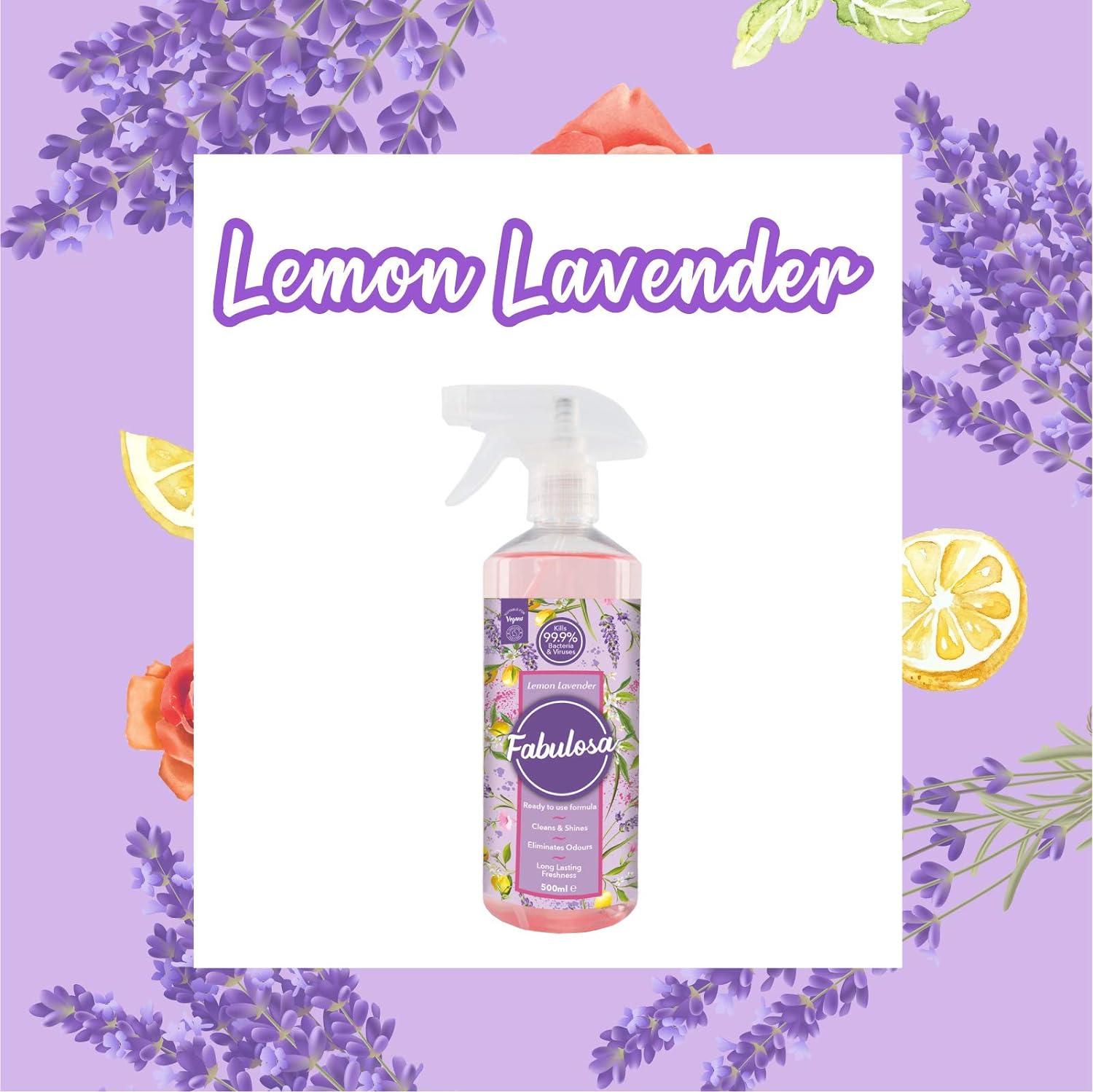 Fabulosa Antibacterial Disinfectant Spray 500ml - Lemon Lavender Scent ...