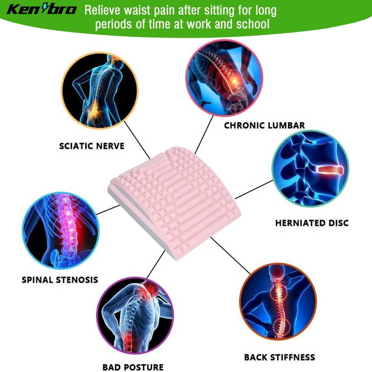 Refresh Neck & Back Extensor Pillow | Lumbar Spine Support & Stretcher ...