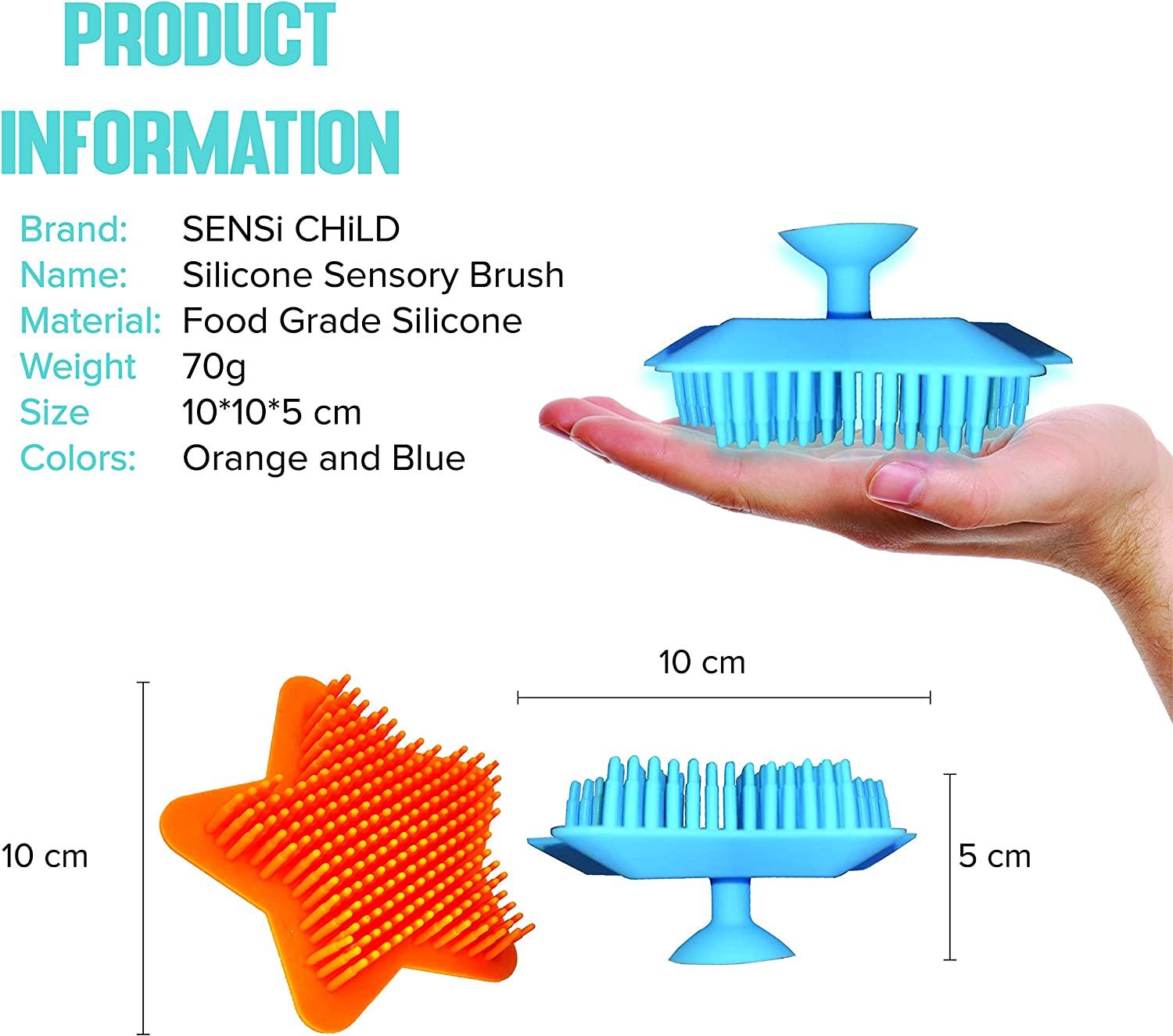SENSi CHiLD OT Soft Bristle 2 Pack Therapy Brush Set - Occupational ...