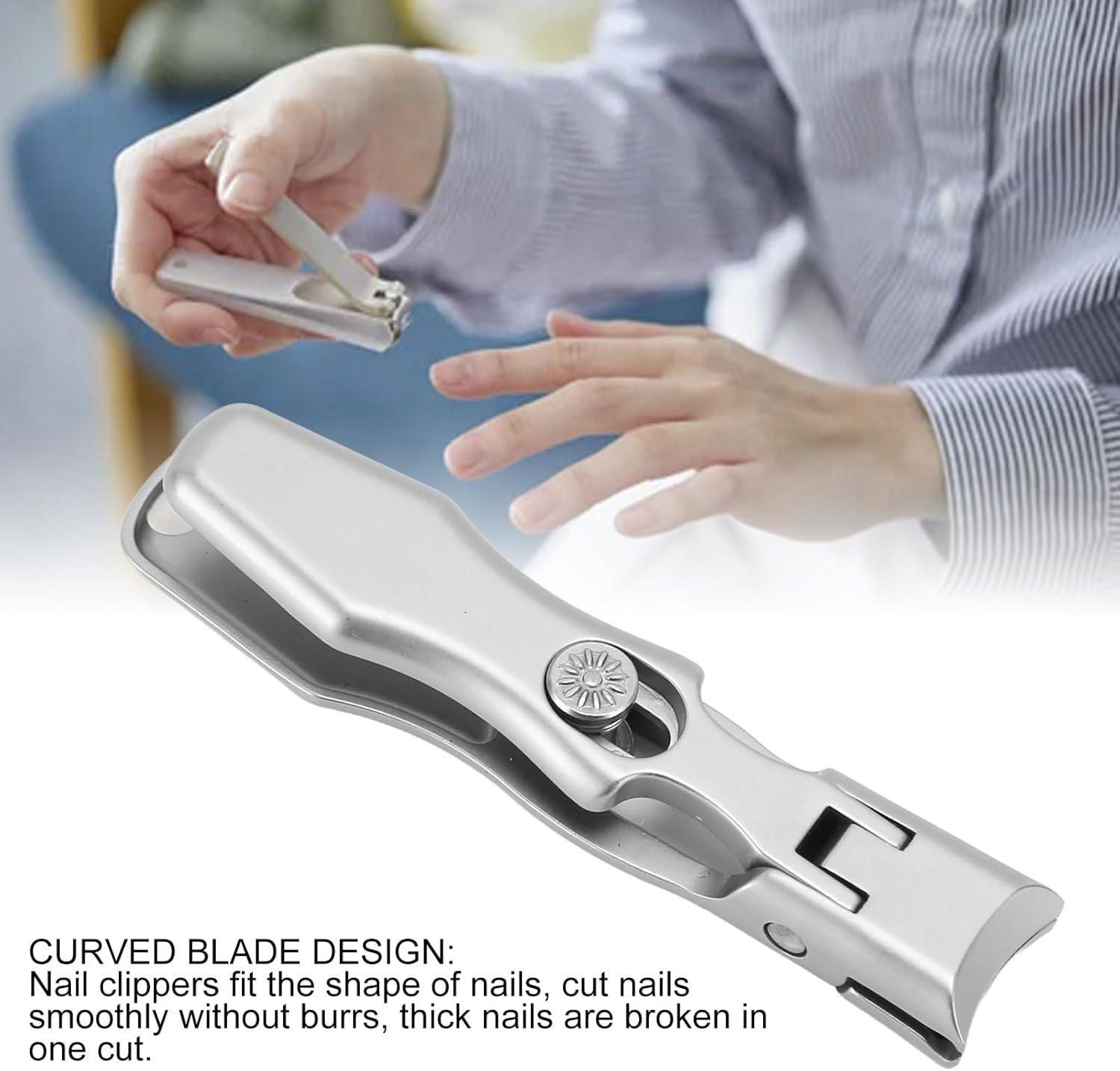 Stainless Steel Nail Clipper Wide Jar Openning Fingernail Toenail ...