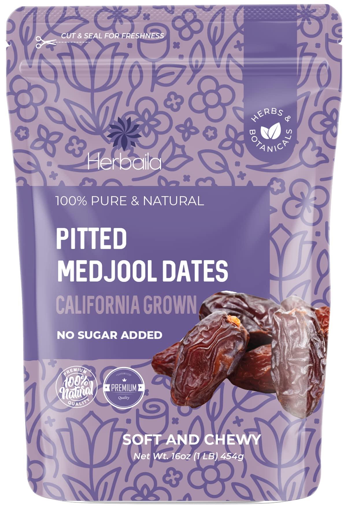Fresh California Medjool Dates 1 lb - Pitted, Extra Fancy & Non-GMO ...