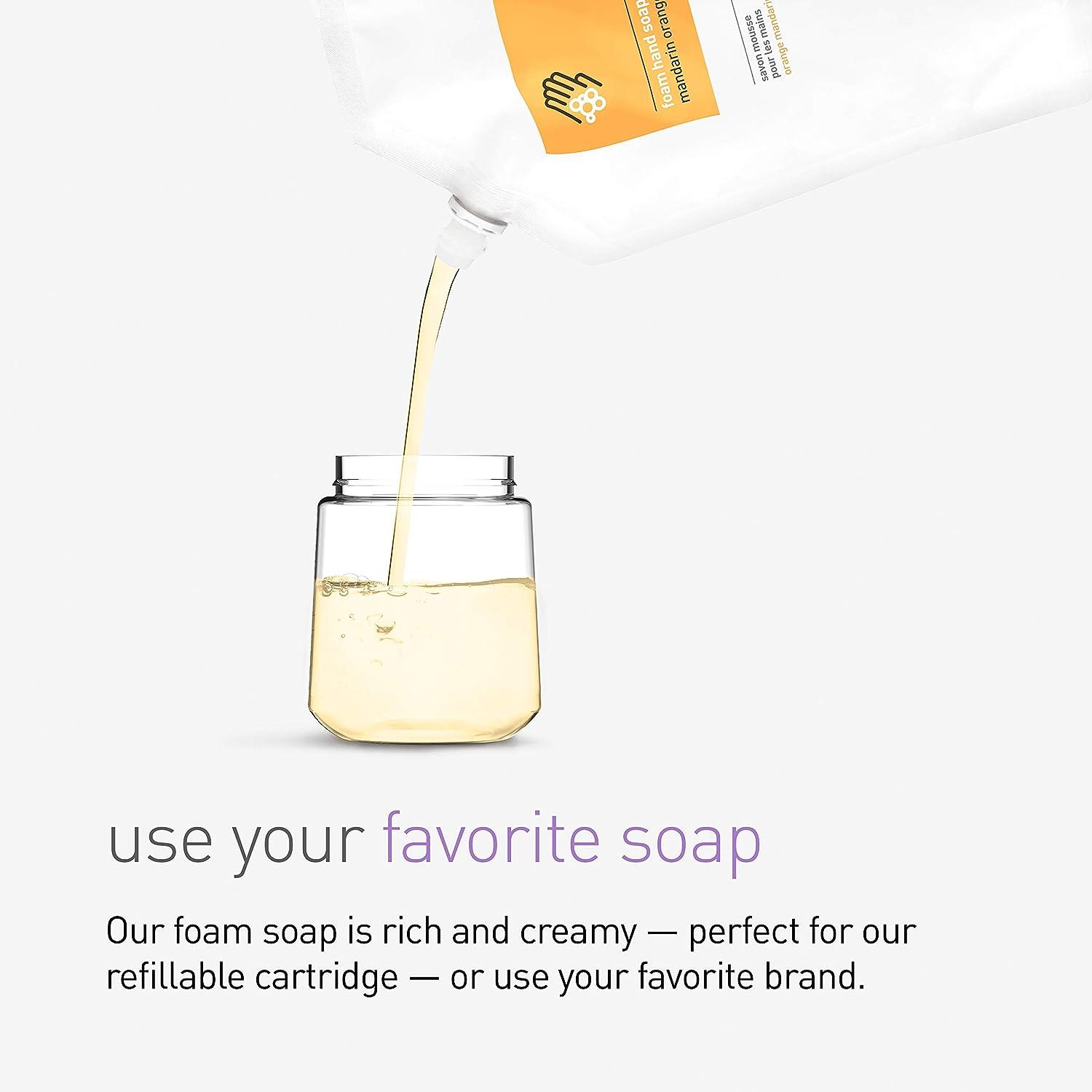 simplehuman 10 oz. Touch-Free Foam Sensor Pump in Mandarin Orange ...