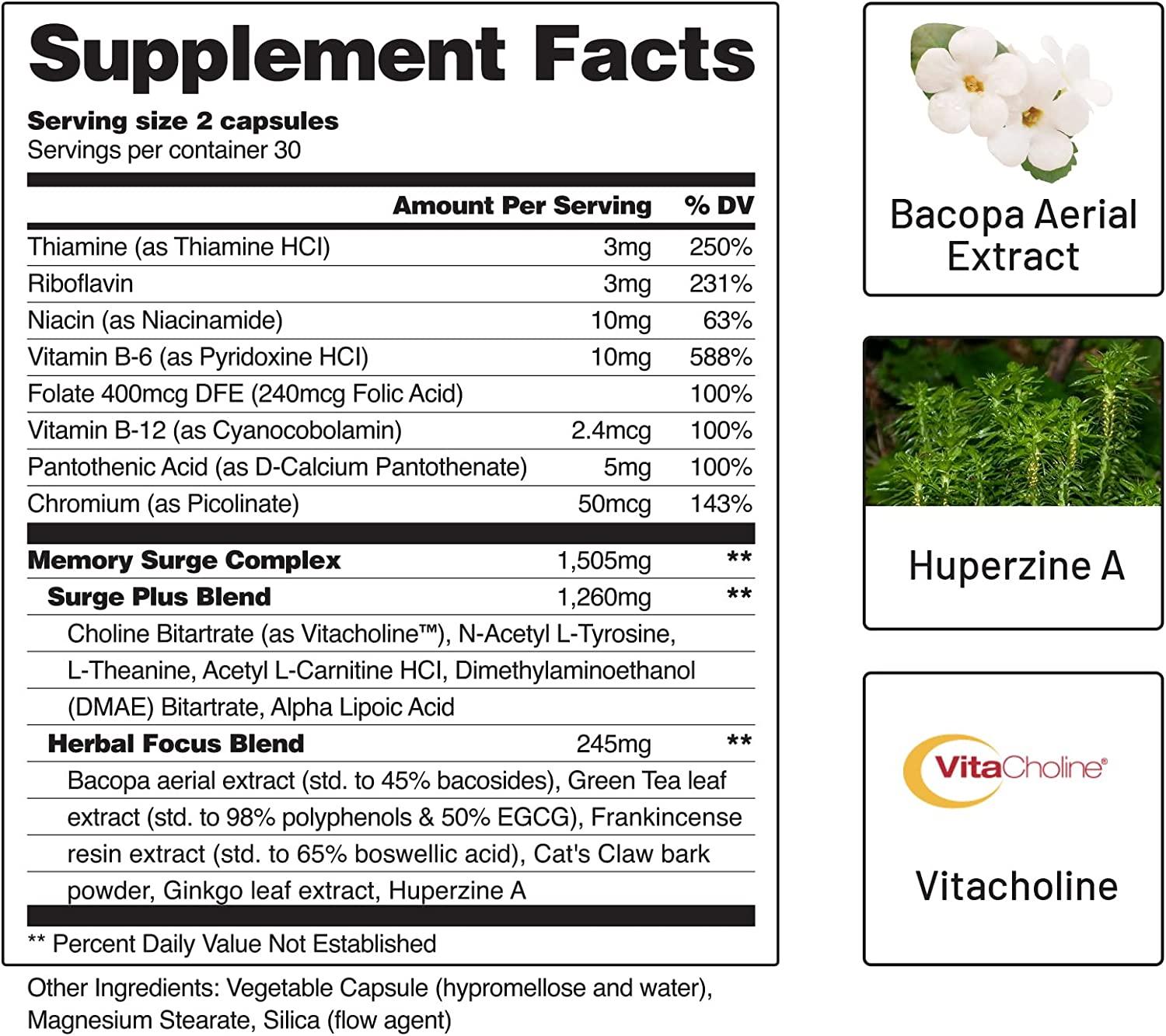 Nootropics Brain Booster Supplement for Memory and Focus | Improve ...