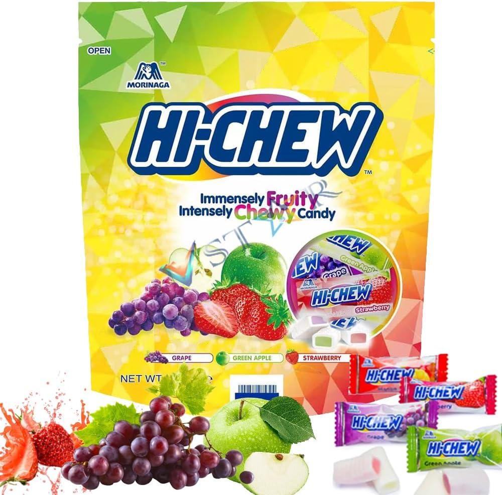 Hi-Chew Assorted Chewy Sweets Mix Fruity Flavours Double Layer Candy ...