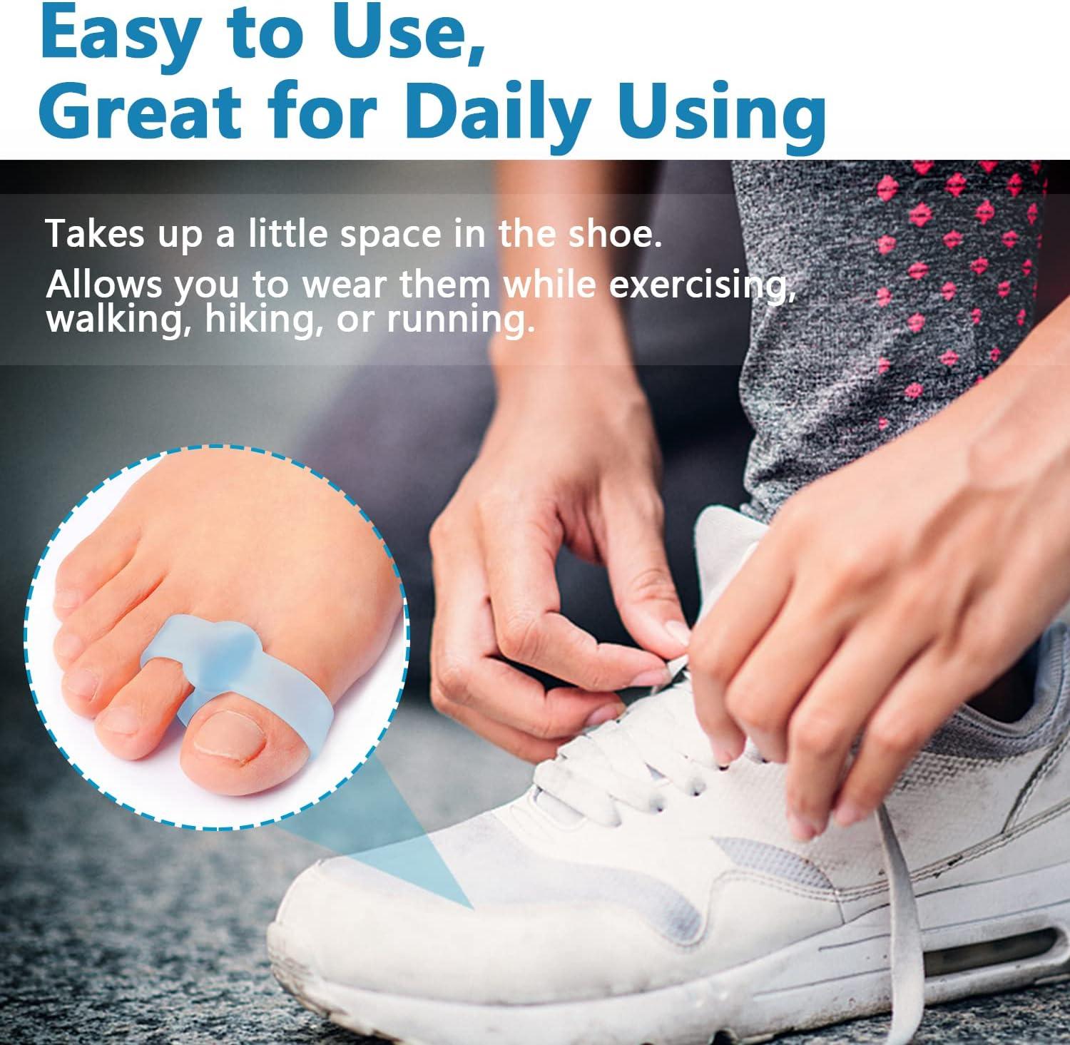 PrettSole Big Toe Separators (6 Pairs) - Bunion Relief Pads with 2 ...