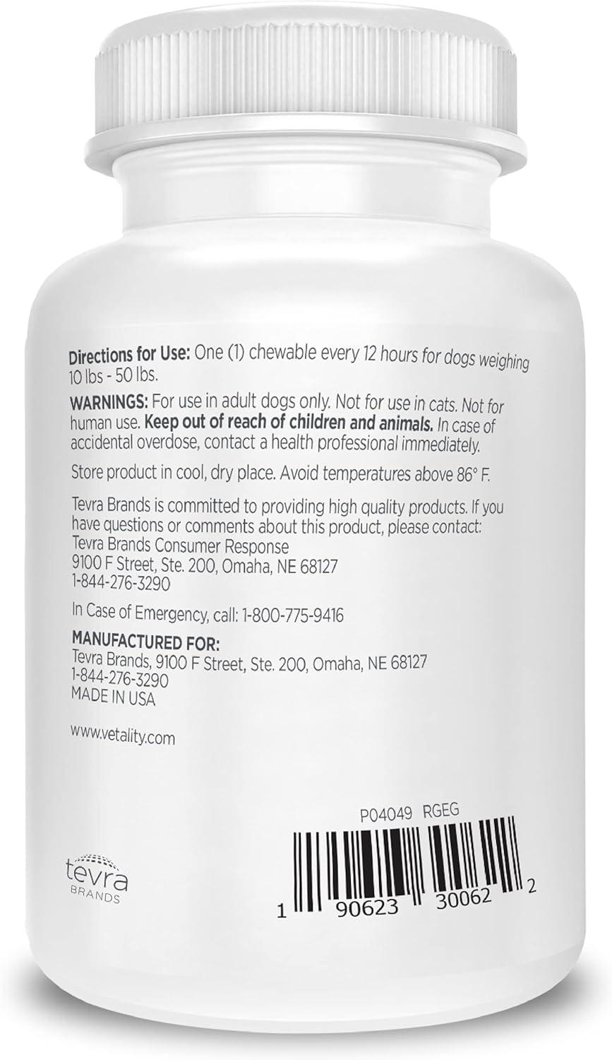 Vetality Canine Aspirin for Large Dogs - 120 Liver Flavor Chewable Tablets | Fast Pain Relief ...