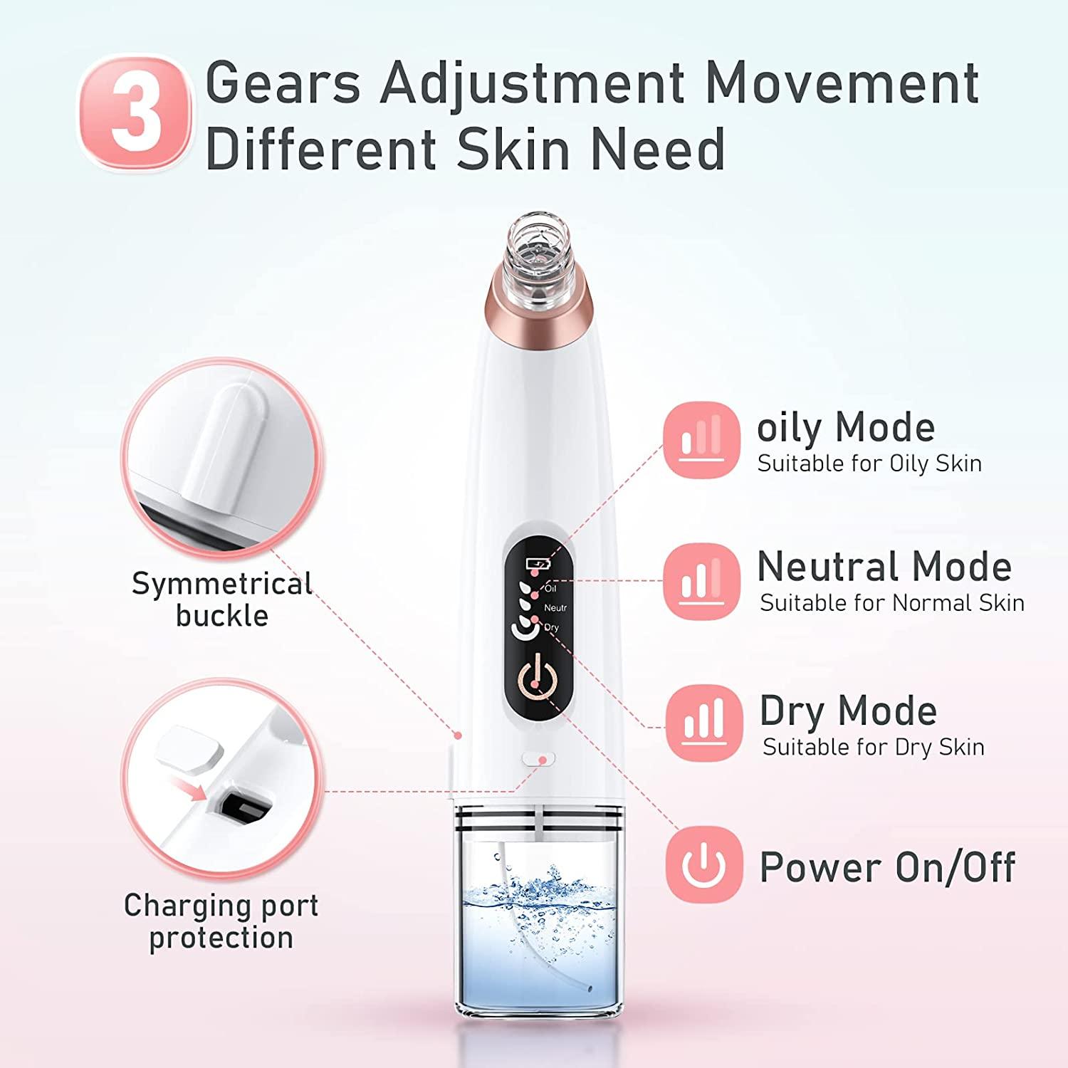 Blackhead Remover Pore Vacuum with USB Interface - Pore Cleaner for Men ...