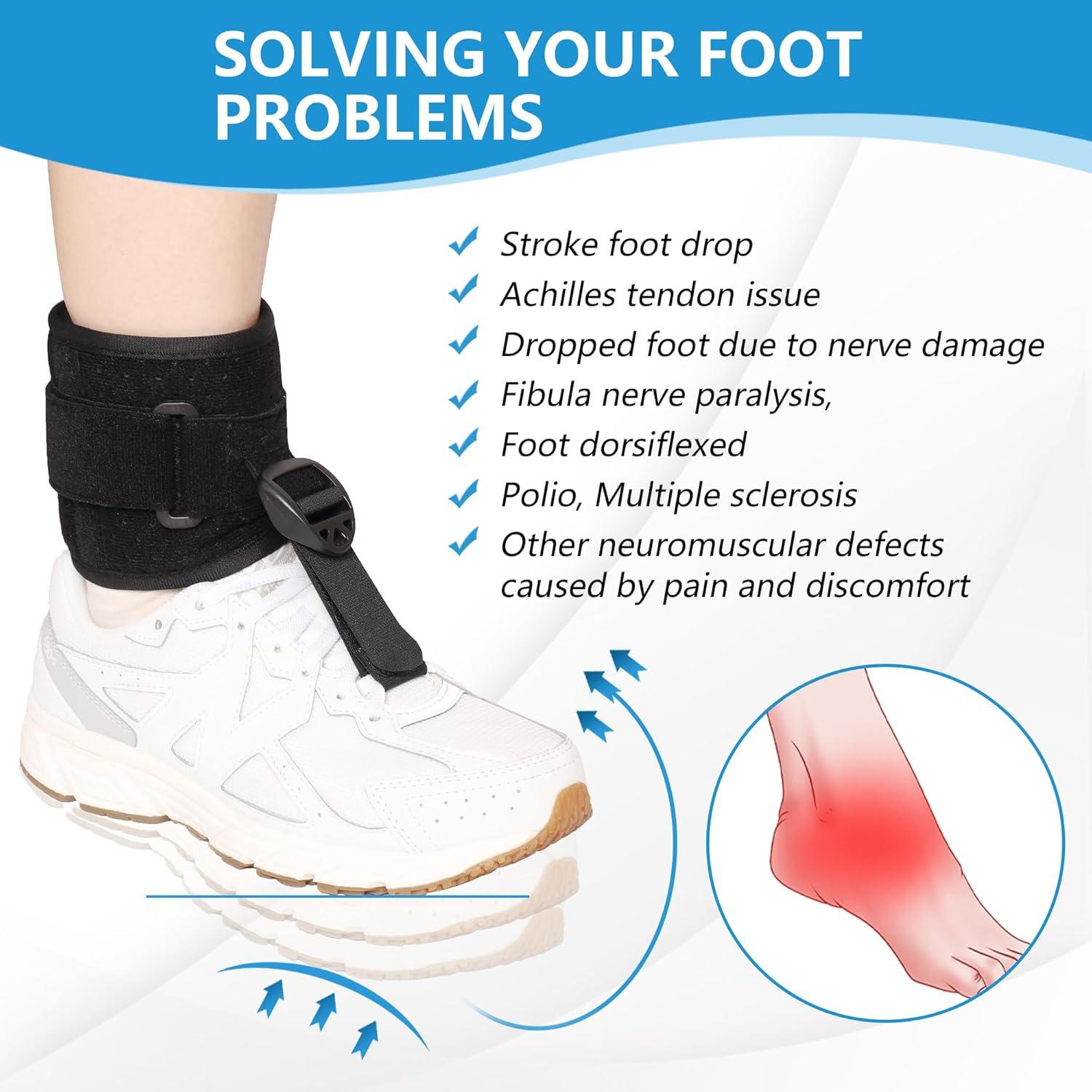 Joingood AFO Foot Orthosis for Walking | Adjustable Support for ...