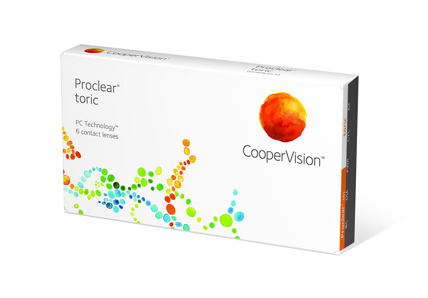 Buy Cooper Vision Proclear Toric Contact Lenses - 6 Pack BC 8.8mm DIA ...