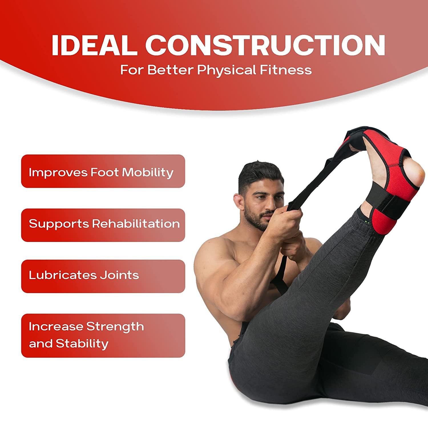 RIMSports Foot & Calf Stretcher Strap - Plantar Fasciitis Relief ...