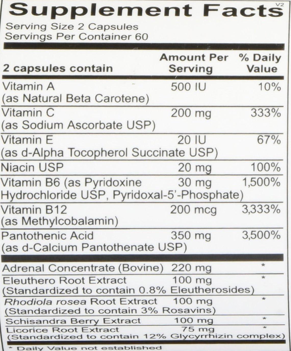 Ortho Molecular Adren-All Capsules 120 Count - Potent Adrenal Support ...