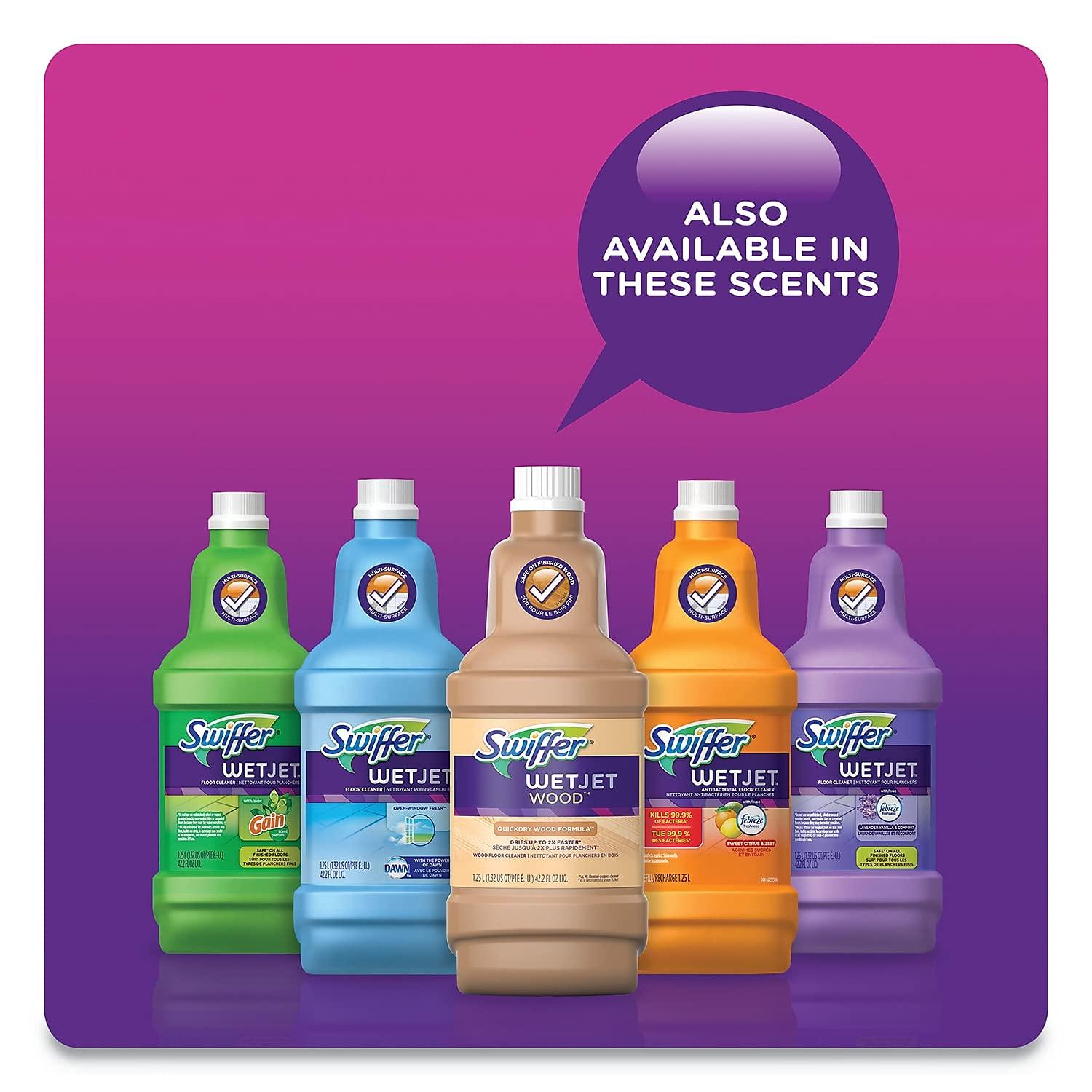 Buy Procter & Gamble Swiffer Wetjet Cleaning Solution Refill Original Scent 1.25L - 4/Carton ...