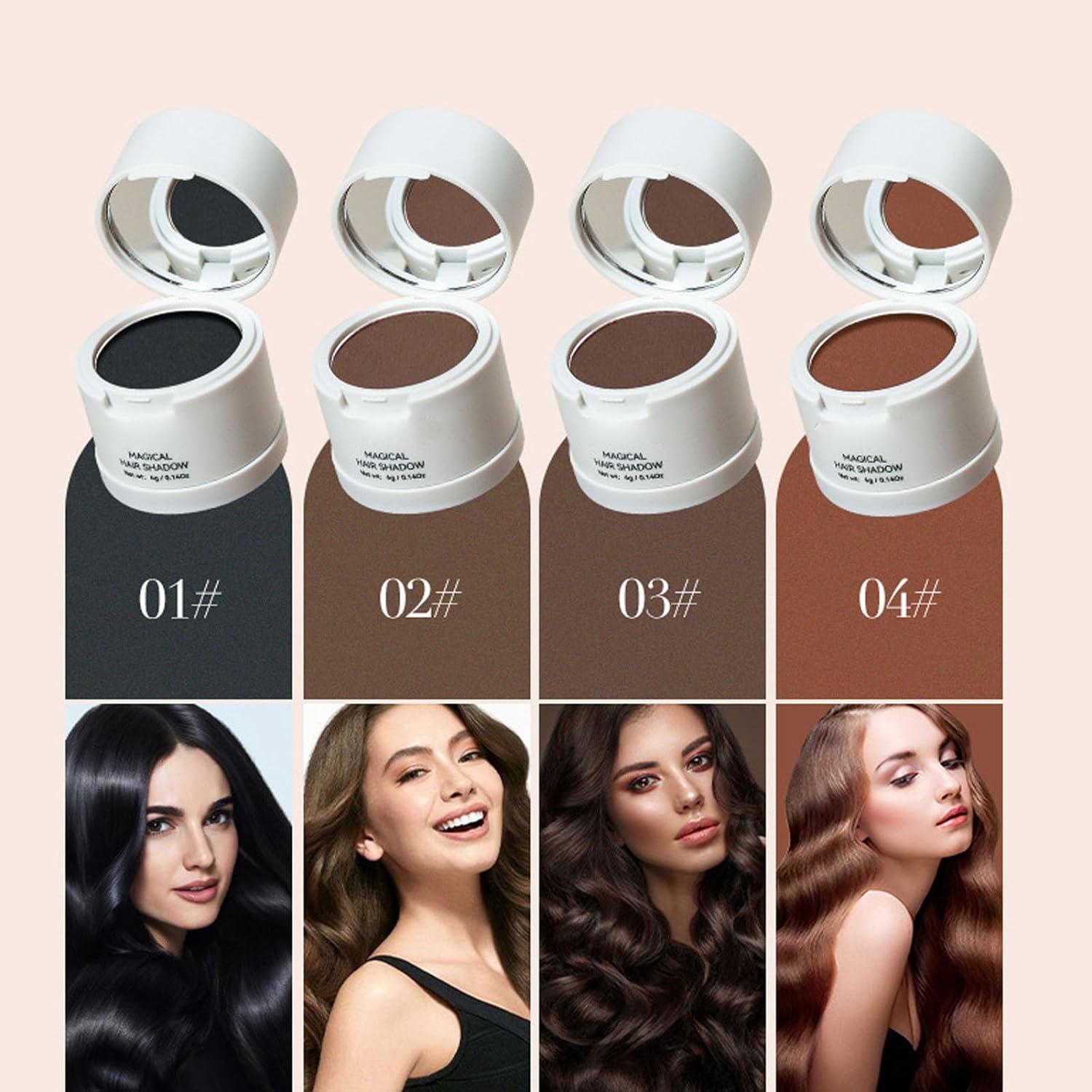 Hair Shadow Powder Portable Soft Sponge 0.14 Oz Hair Root Concealer for ...