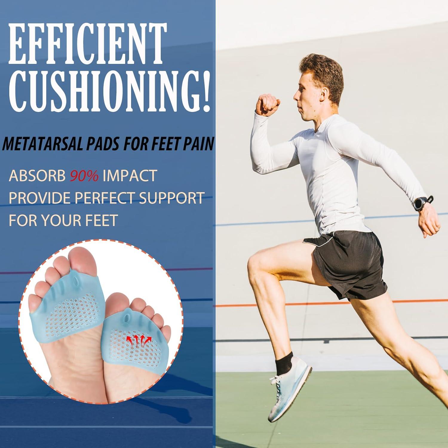 Metatarsal Pads (6 PCS) | New Material | Soft Gel for Diabetic Feet ...