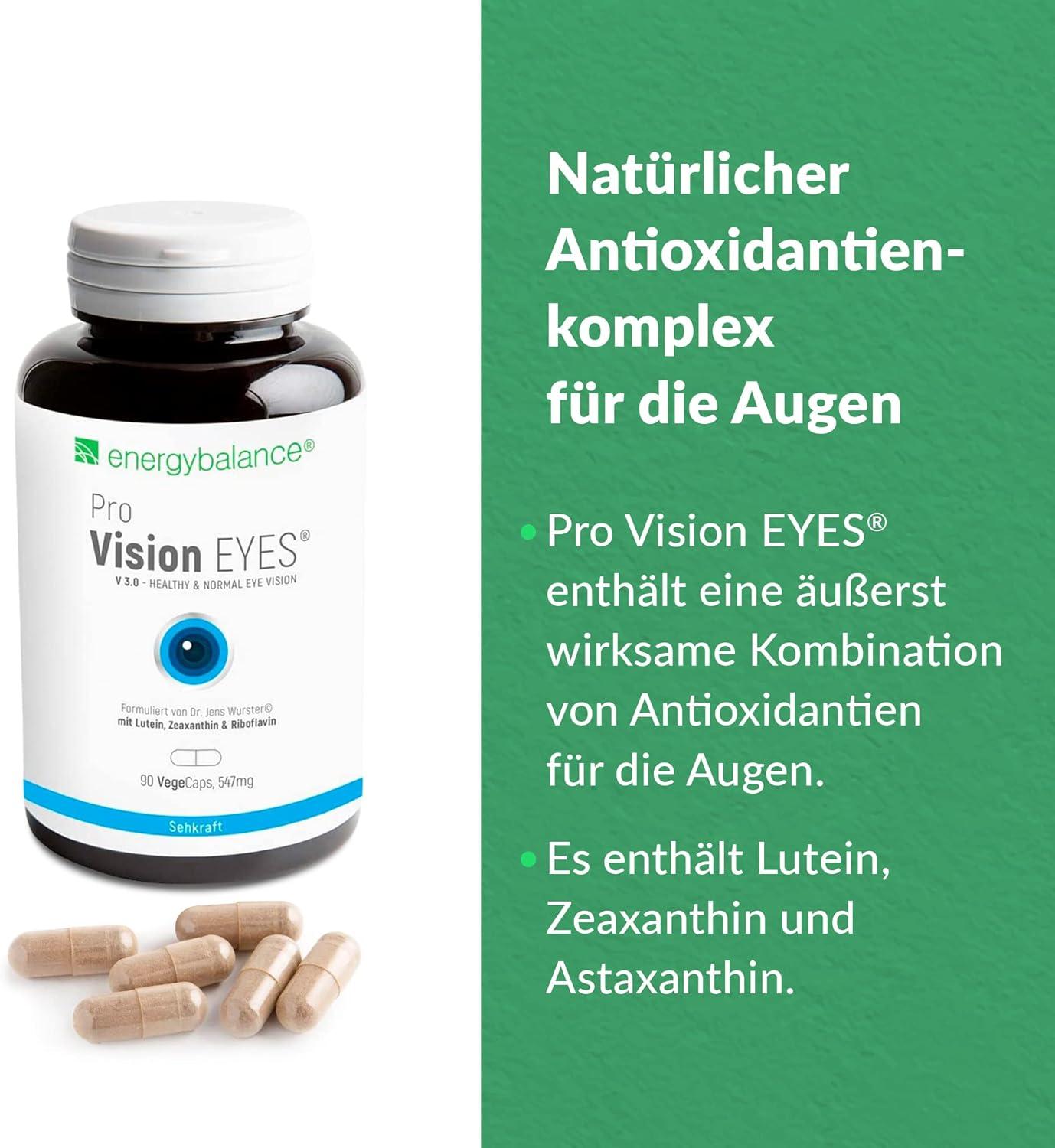 Pro Vision Eyes - Eye Vitamins for AMD | 90 Vegan Capsules with Vitamin ...