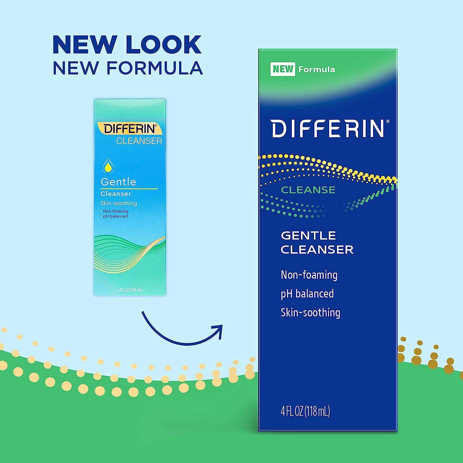 Differin Gel Makers Soothing Facial Cleanser 4 oz - Gentle Skin Care ...