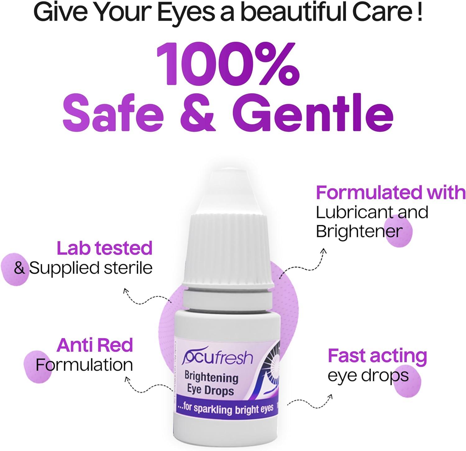Brightening & Refresh Drops | Eye Drops for Tired & Dry Eyes | Sterile ...