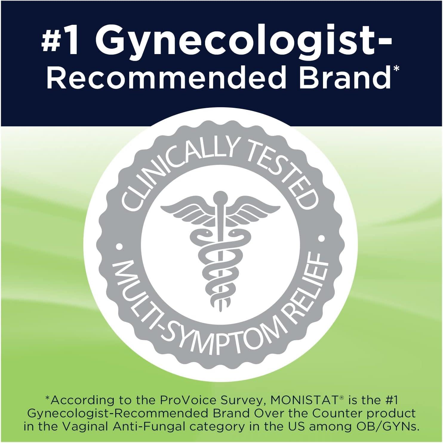 MONISTAT 3-Dose Yeast Infection Treatment For Women, 3 Ovule Inserts ...