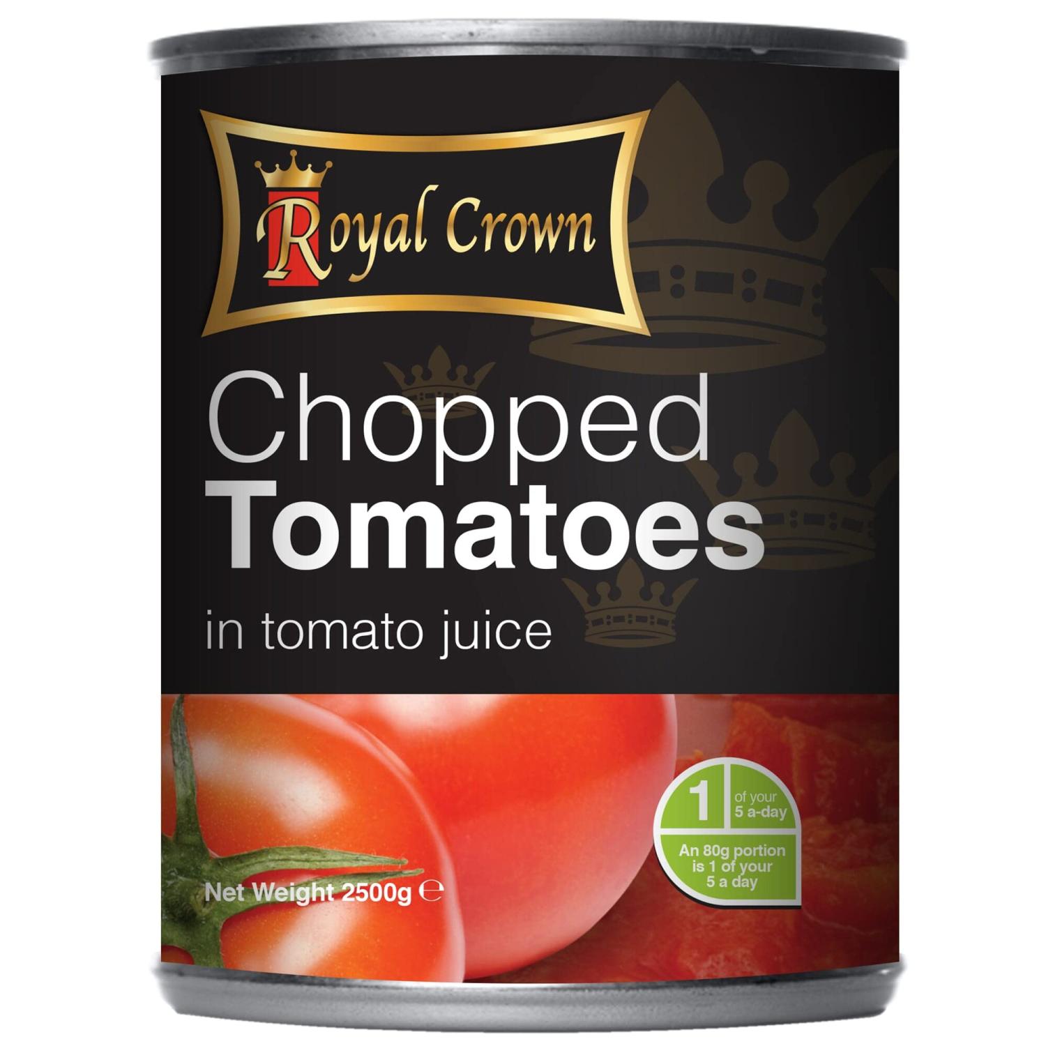 Royal Crown Chopped Tomatoes in Tomato Juice - 1x2.5kg | Buy Now with ...