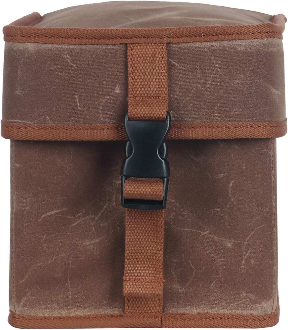 TOURBON Canvas Bicycle Pannier Insulated Cooler Bag - Khaki | Buy Now ...