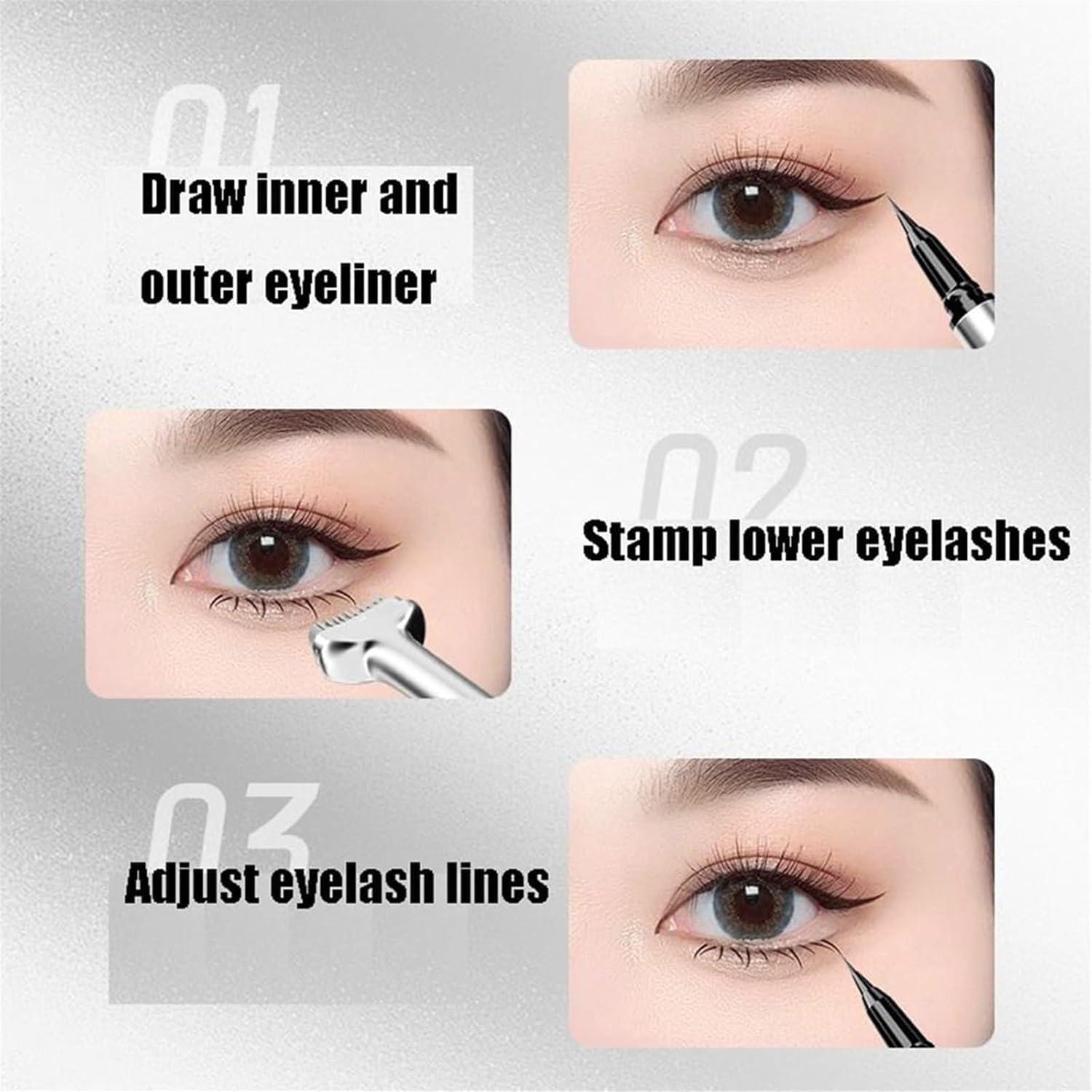 how to draw lower lashes
