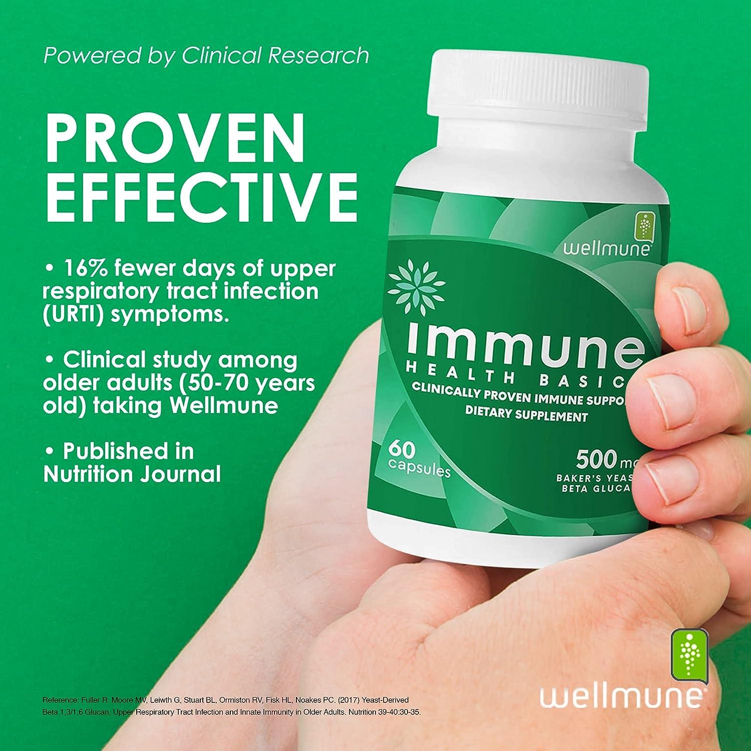 Ultra Strength Immune Support Capsules - Clinically Proven Wellmune ...