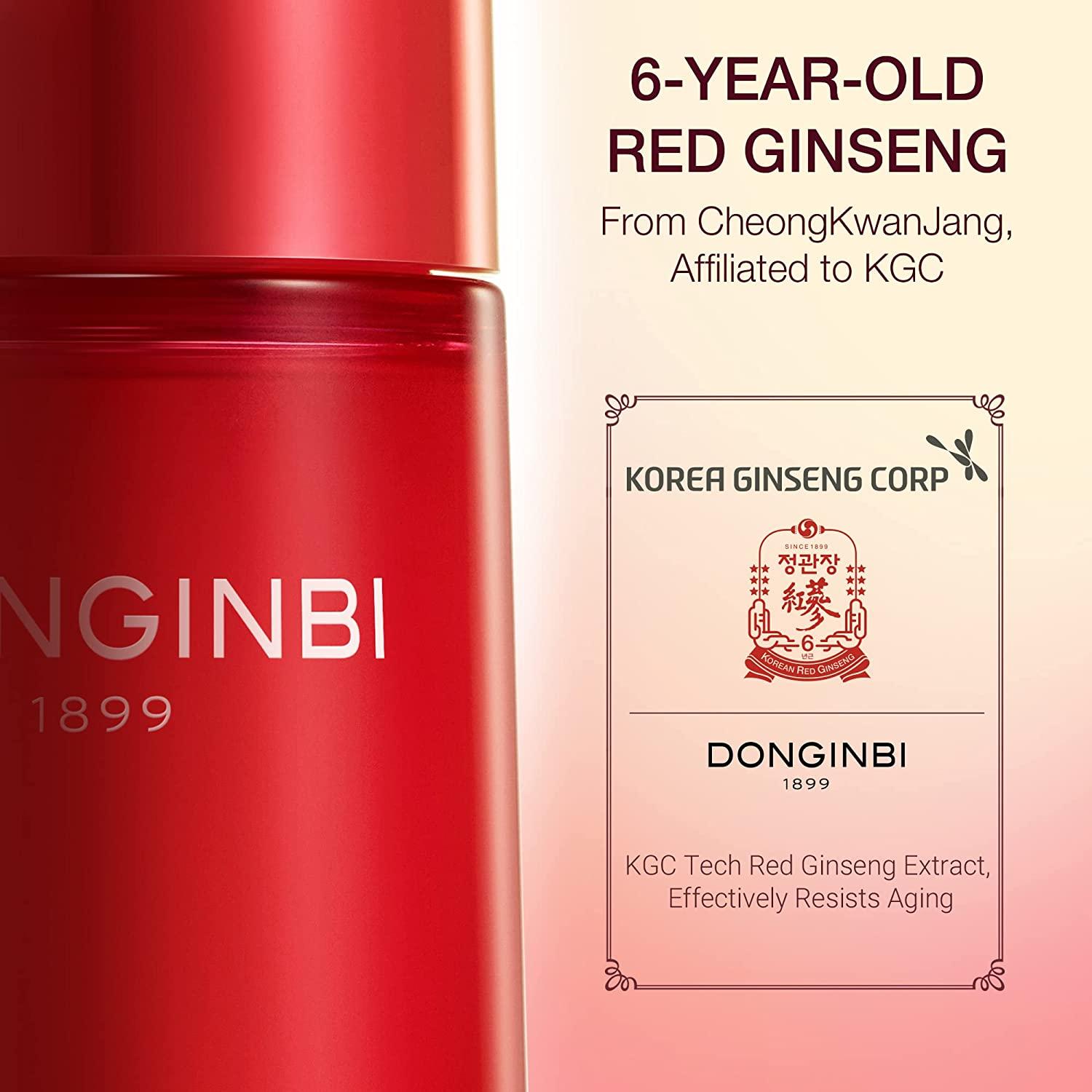 DONGINBI 1899 Single Essence EX 70ml & Cleansing Foam 50ml Special Set - Korean Red Ginseng Anti ...