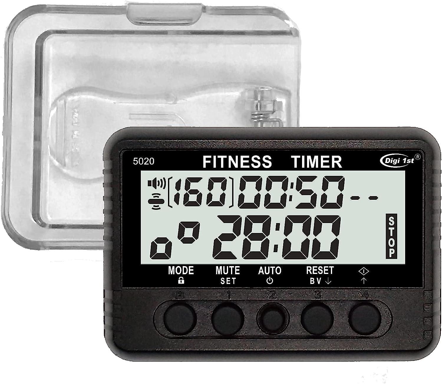 Digi 1st T-5020 Fitness Interval Timer with Pacer | Multi-Functional ...