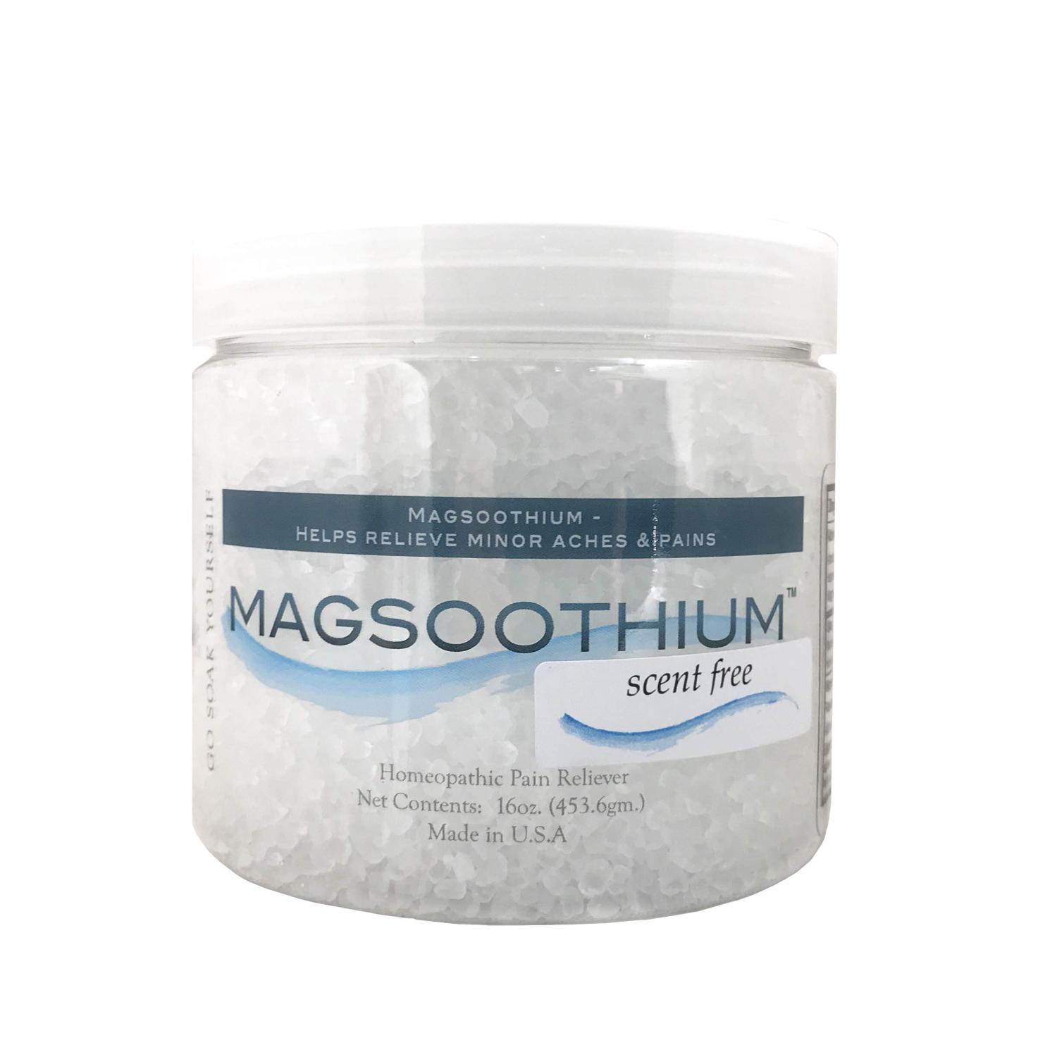 Magsoothium 16oz Magnesium & Arnica Soaking Crystals - Unscented ...