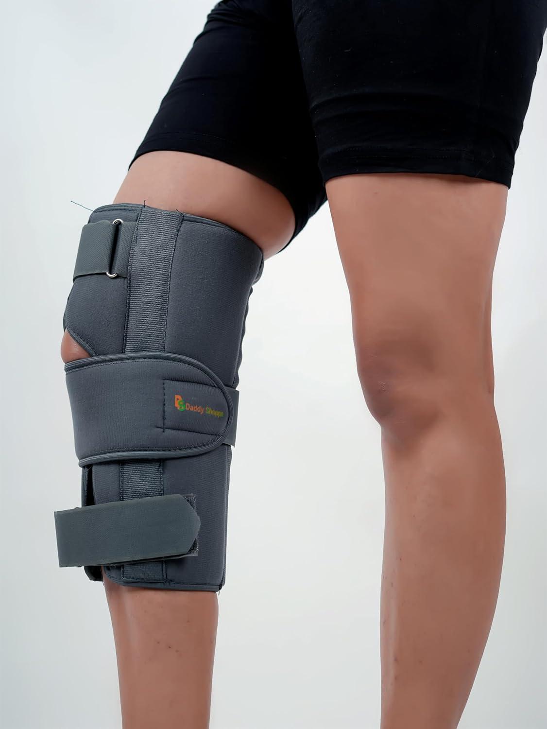 hinged knee brace splint