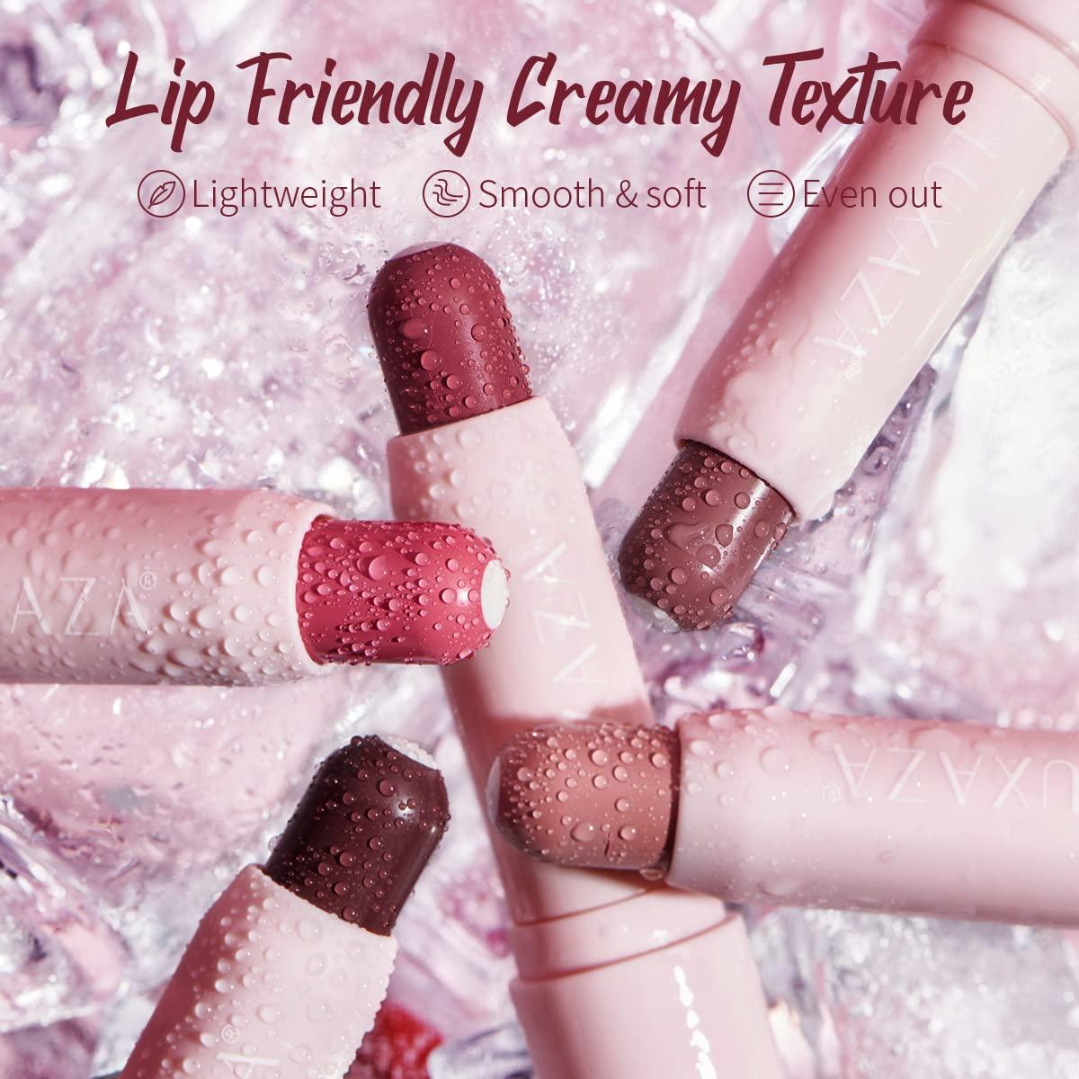 LUXAZA 2PCS Tinted Lip Balm Chapstick Duo - Natural Semi-Gloss Finish ...