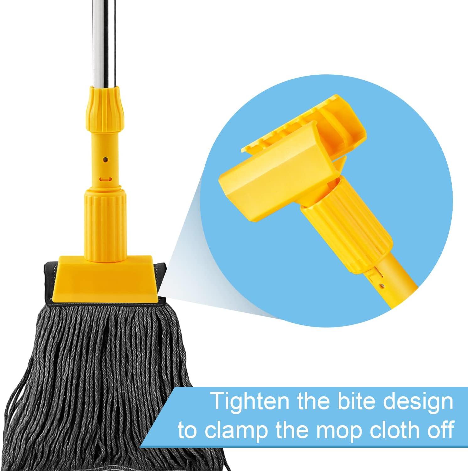 Luvenia 62-inch Commercial Iron Mop Handle - Heavy Duty Adjustable ...