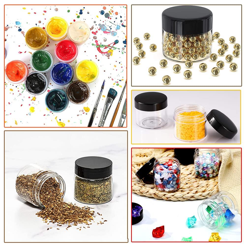 4 oz Plastic Jars with Lids (Set of 24) - Small Cosmetic Sample ...