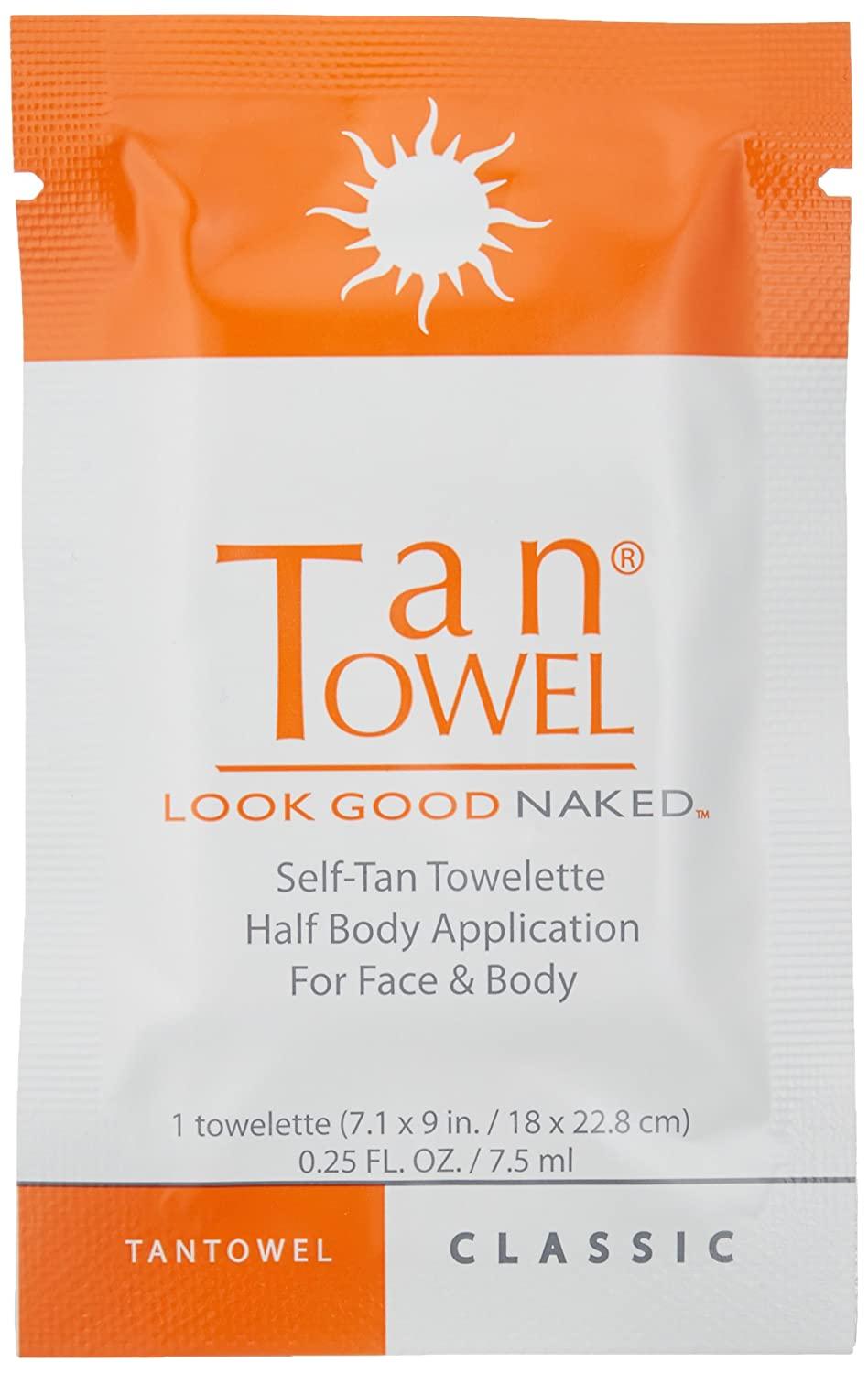 Tan Towel Self Tan Towelette Classic 10 Count - Natural Sun-Kissed Glow ...
